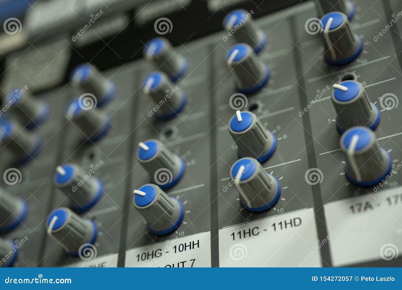 Volume Knob on a BGM Cloud System Stock Image - Image of dial ...