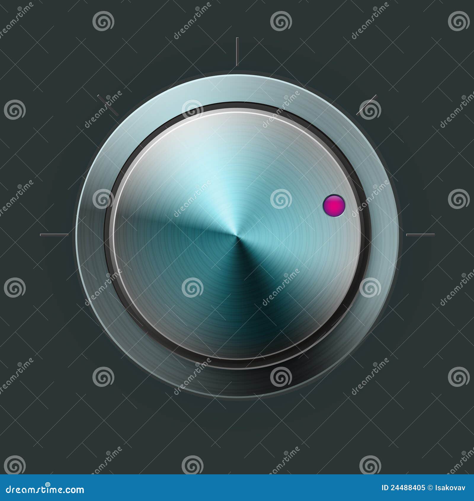 Volume Knob Control Isolated Stock Vector - Illustration of measurement ...
