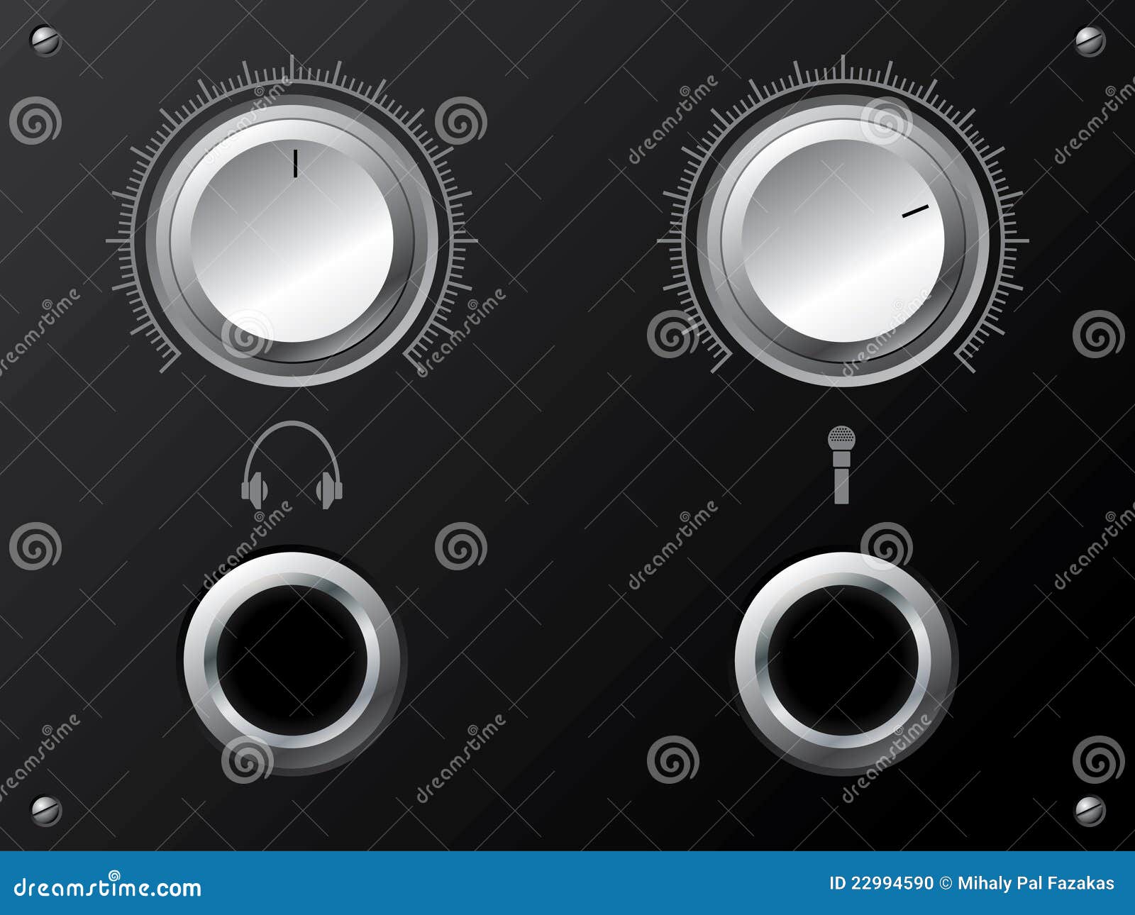 Volume Knobs Cartoon Vector | CartoonDealer.com #23500133
