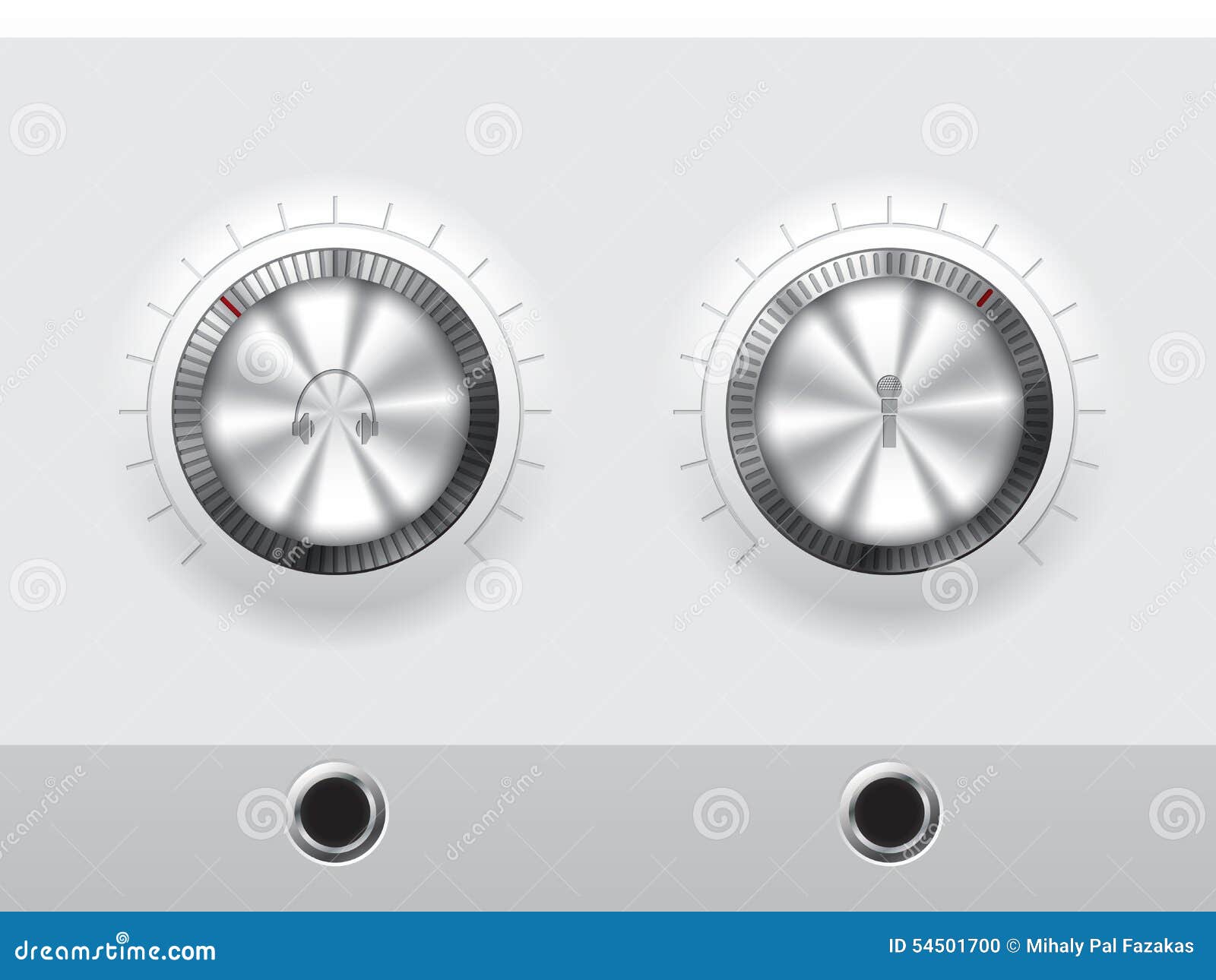 Volume Knobs Cartoon Vector | CartoonDealer.com #23500133