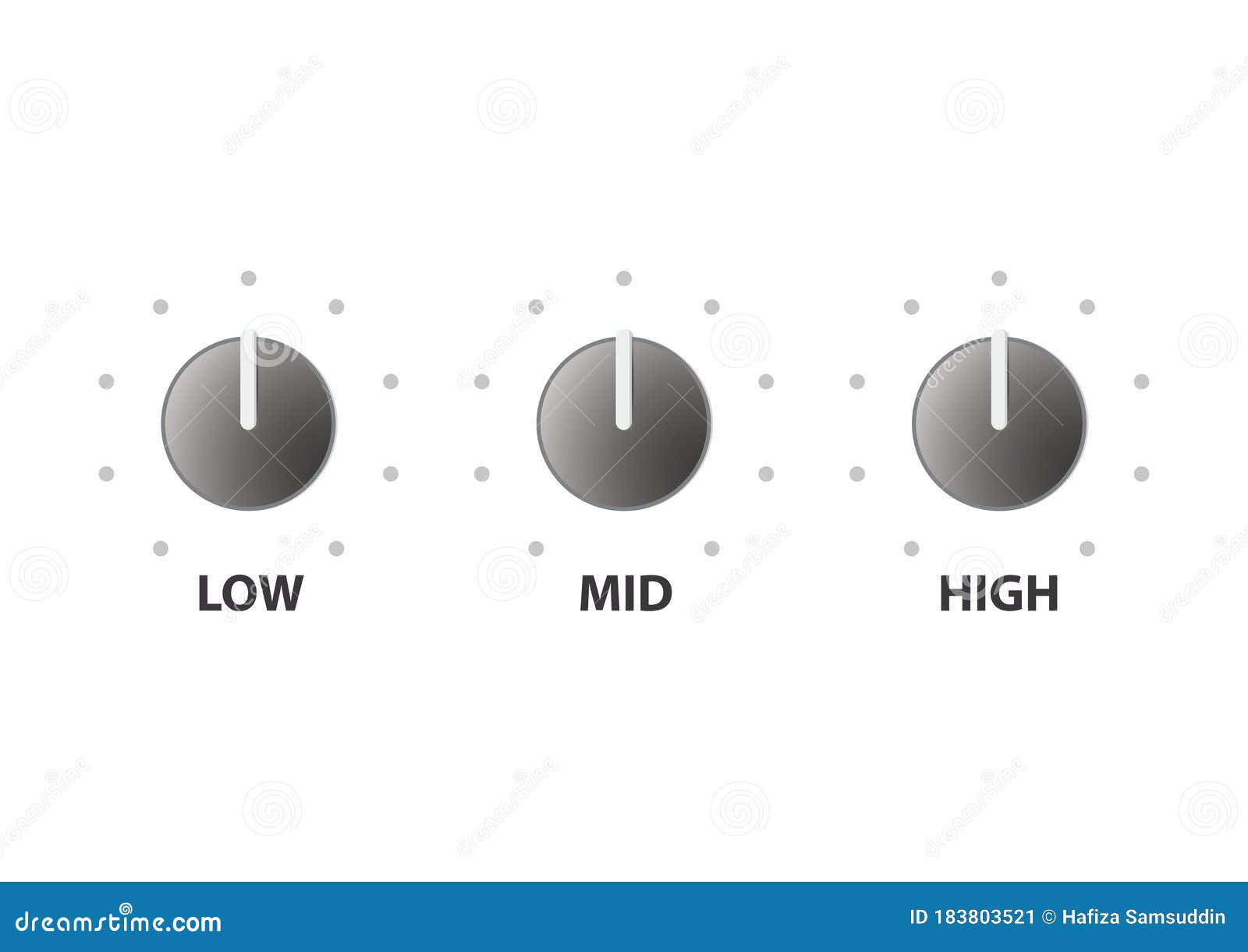 Volume Knobs Cartoon Vector | CartoonDealer.com #23500133
