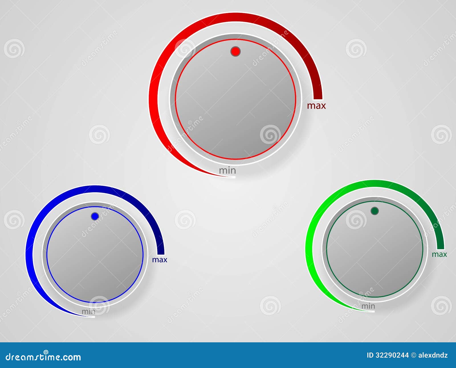 Volume knob stock vector. Illustration of industry, element - 32290244