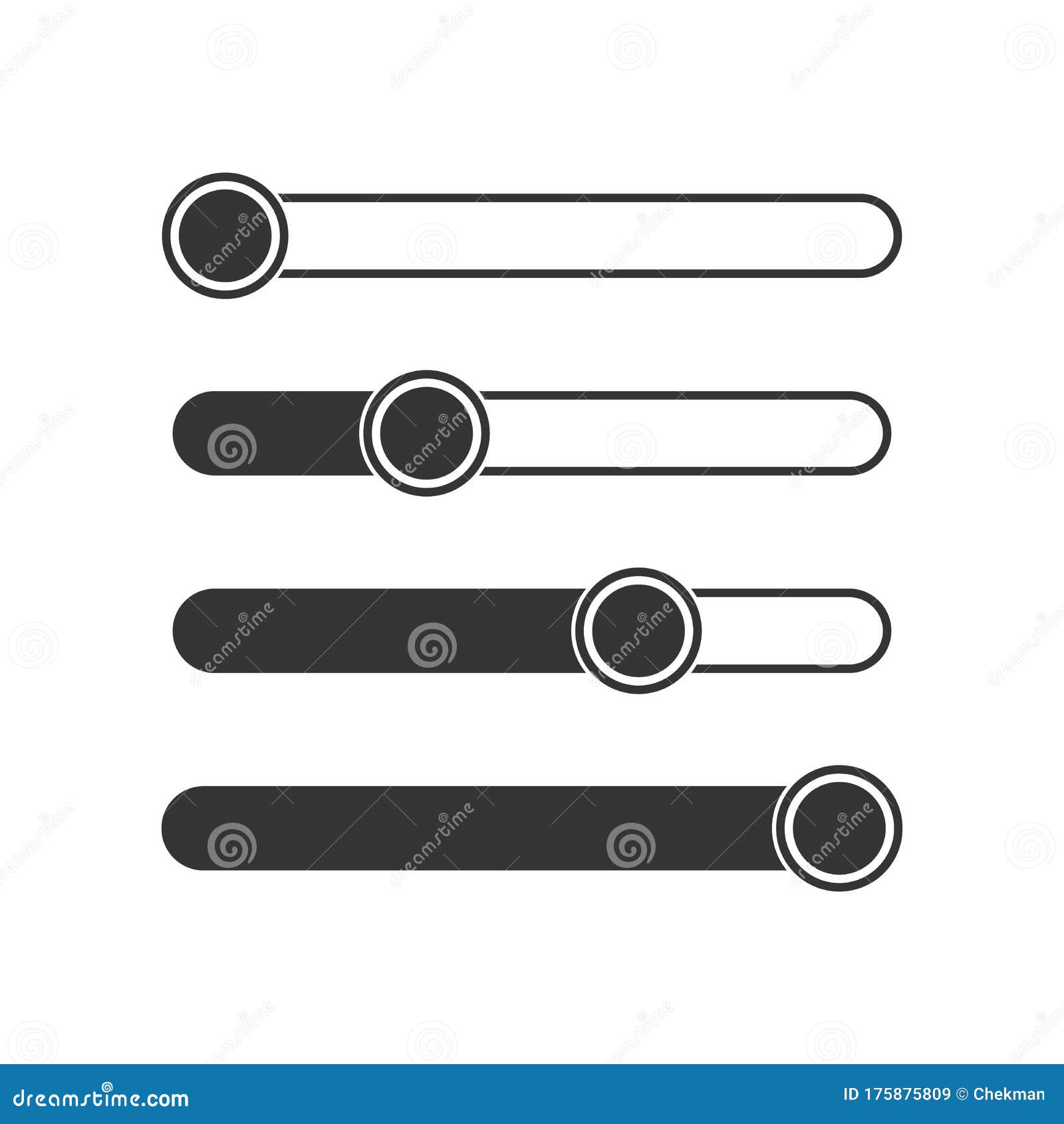 Volume Level Icon. Volume Adjustment Icon Stock Illustration ...