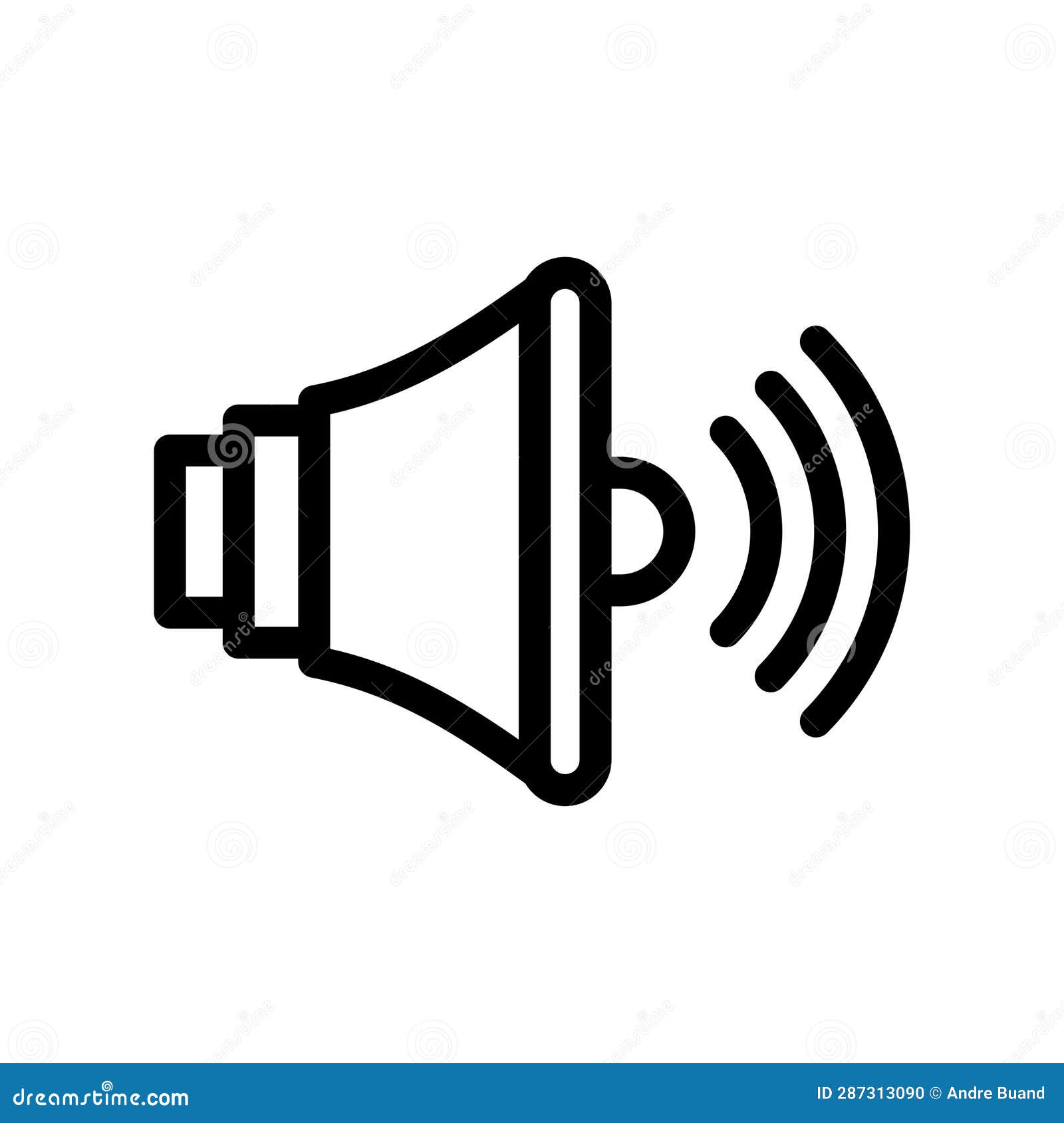 Volume Line Icon Illustration Vector Graphic Stock Vector ...