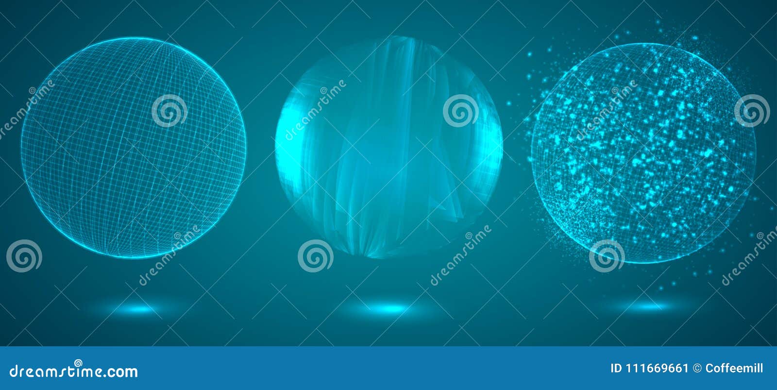 A Volume Luminous Sphere on a Dark Background. Abstract Vector O Stock ...
