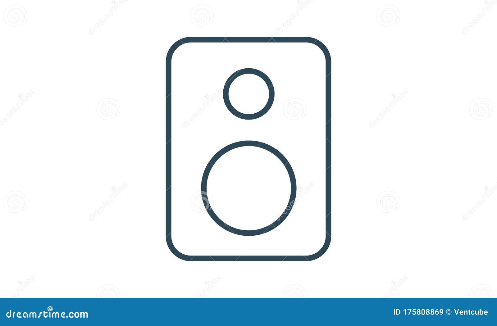 Volume Max Speaker Icon on White Background Vector Illustration. Stock ...