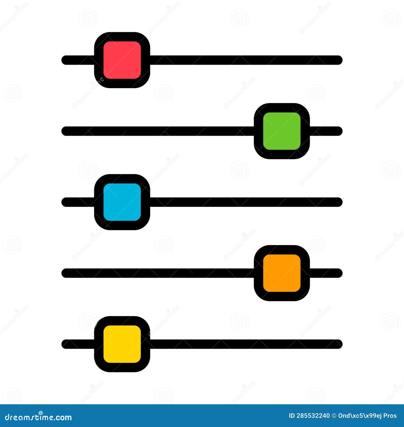 Volume Mixer Control Icon, Filter Sound Symbol Button, Switch Sign ...