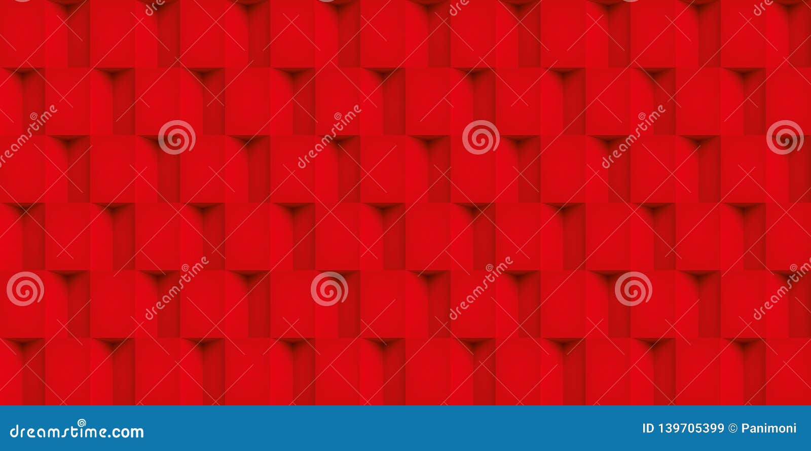 Volume Realistic Vector Cubes Texture, Red Geometric Seamless Tiles ...
