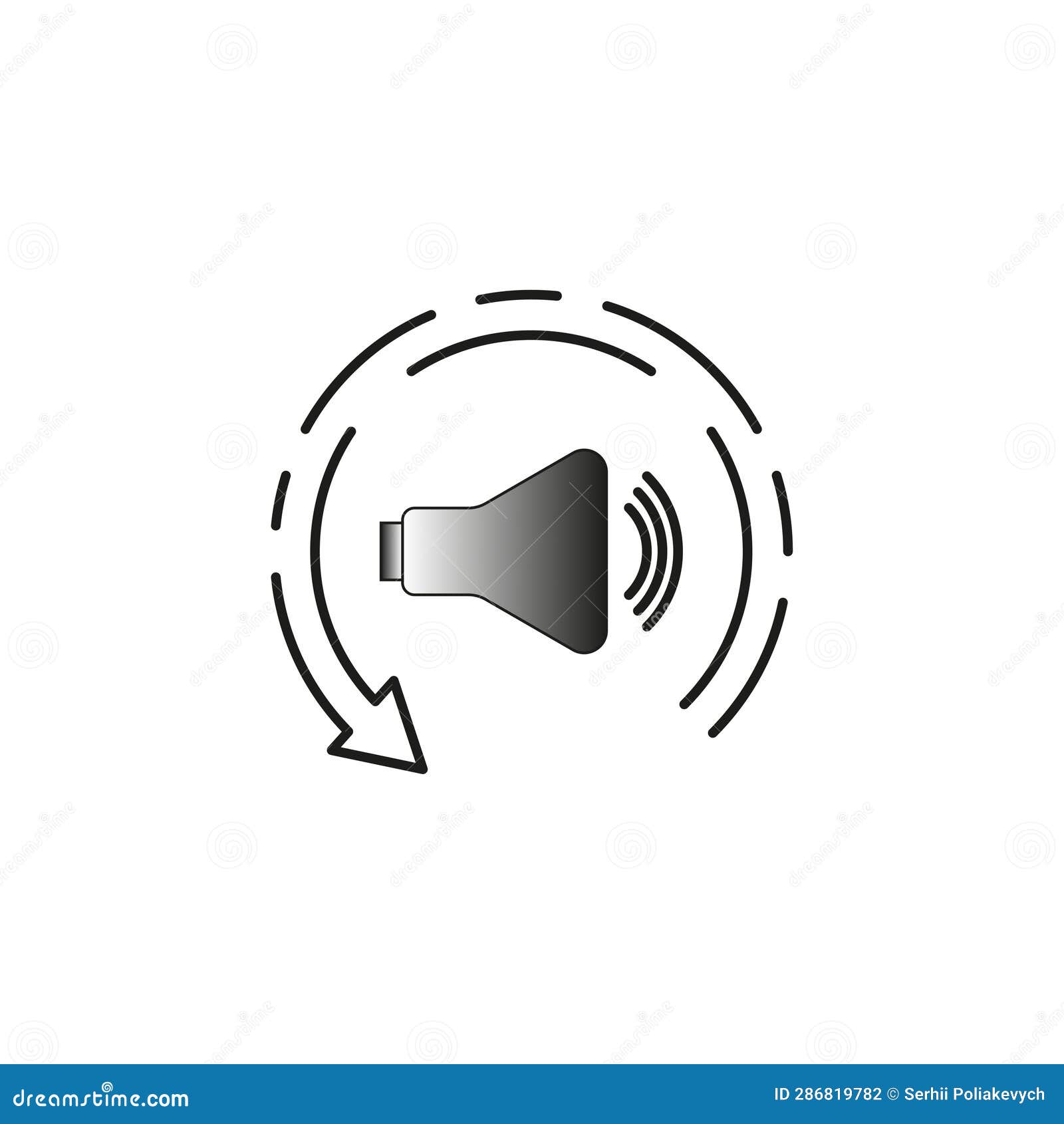 Volume Reduce Icon Reduction Quiet Icon. Low Noise Level. less Hear ...