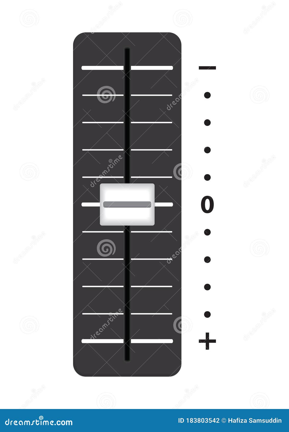 Volume Setting Slider. Vector Illustration Decorative Background Design ...