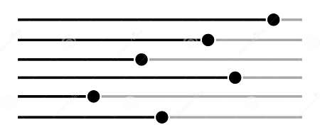 Volume Slider Icon Set, Horizontal Slider Button Set, Vector ...