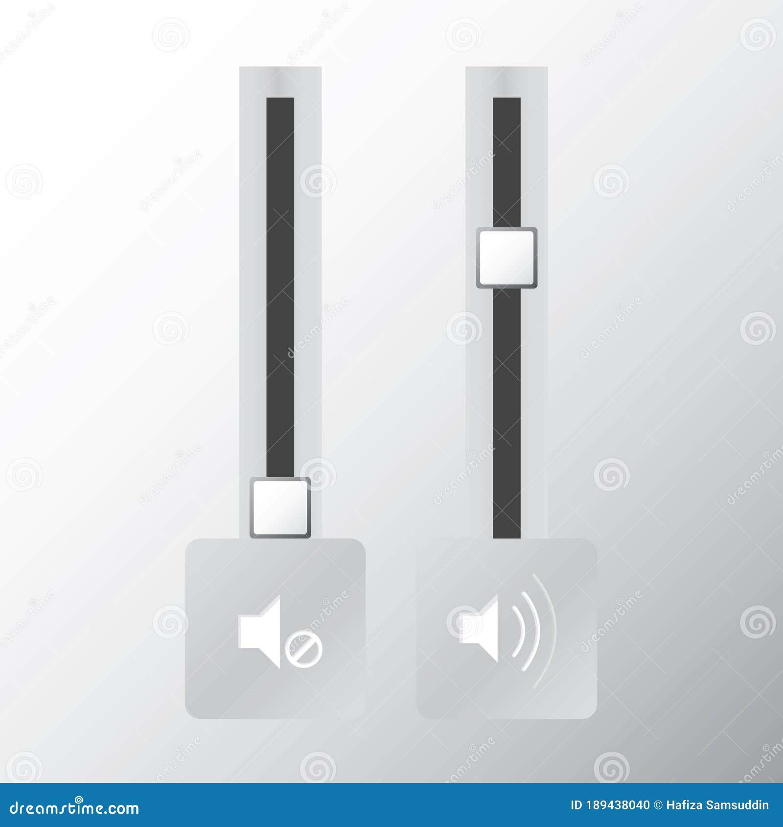 Volume Sliders. Vector Illustration Decorative Design Stock Vector ...