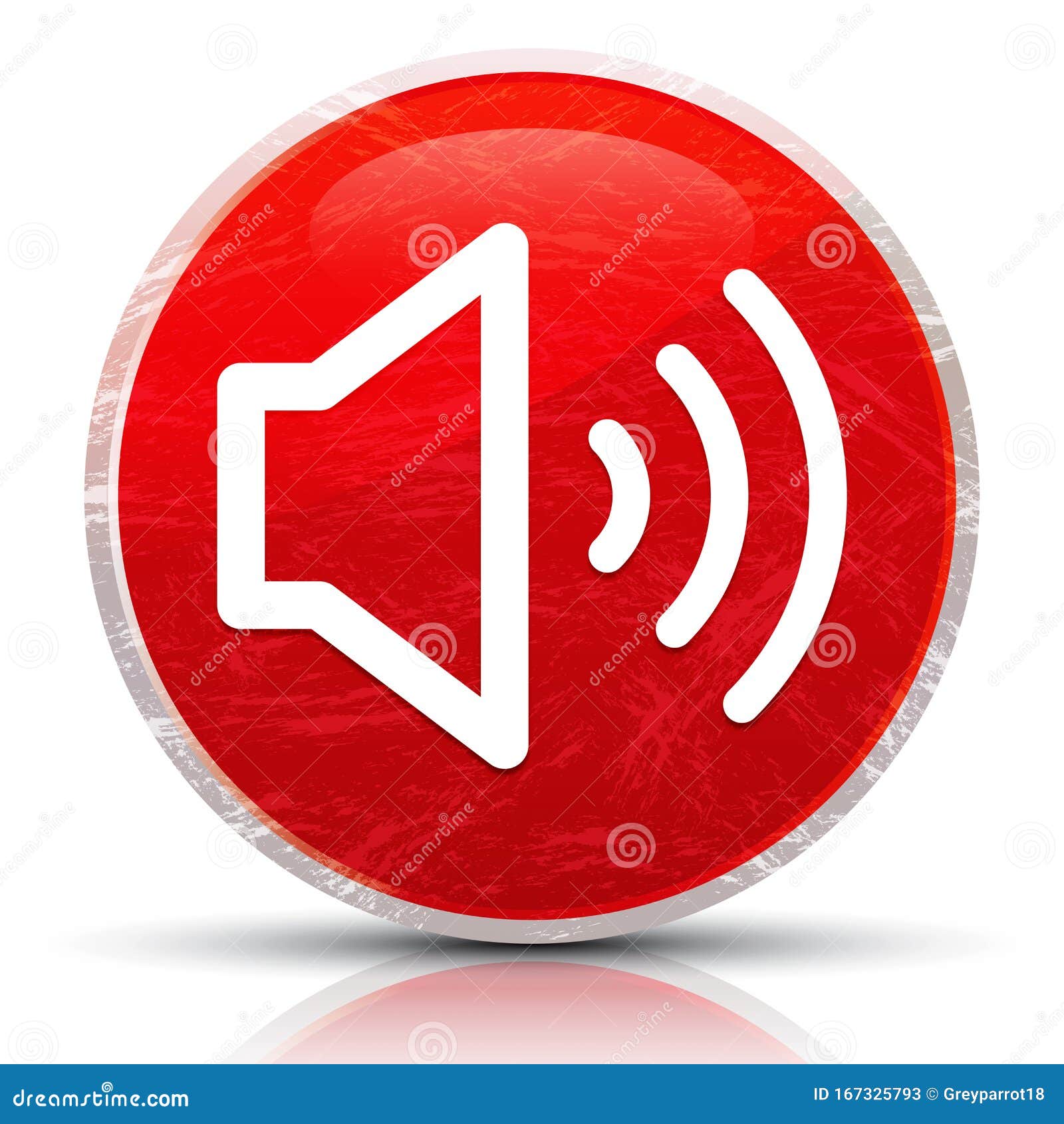 Volume Speaker Icon Metallic Grunge Abstract Red Round Button ... Volume Speaker Icon Metallic Grunge Abstract Red Round Button ...