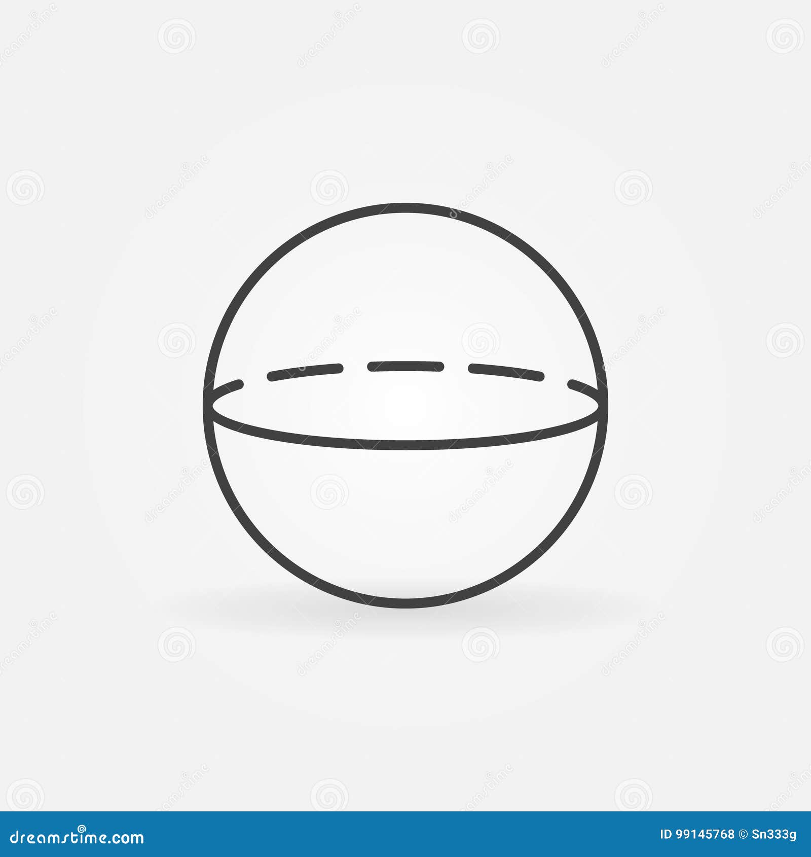 Volume sphere icon stock vector. Illustration of school - 99145768