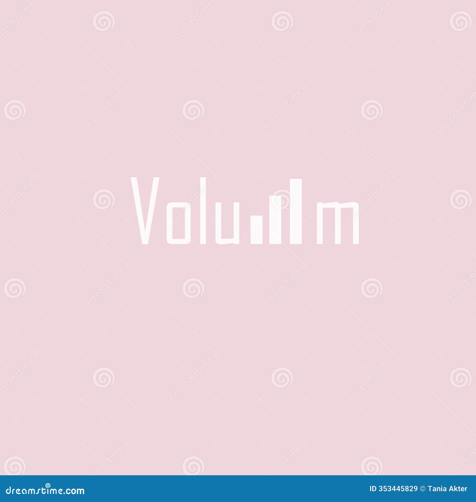 Volume text stock illustration. Illustration of line - 353445829