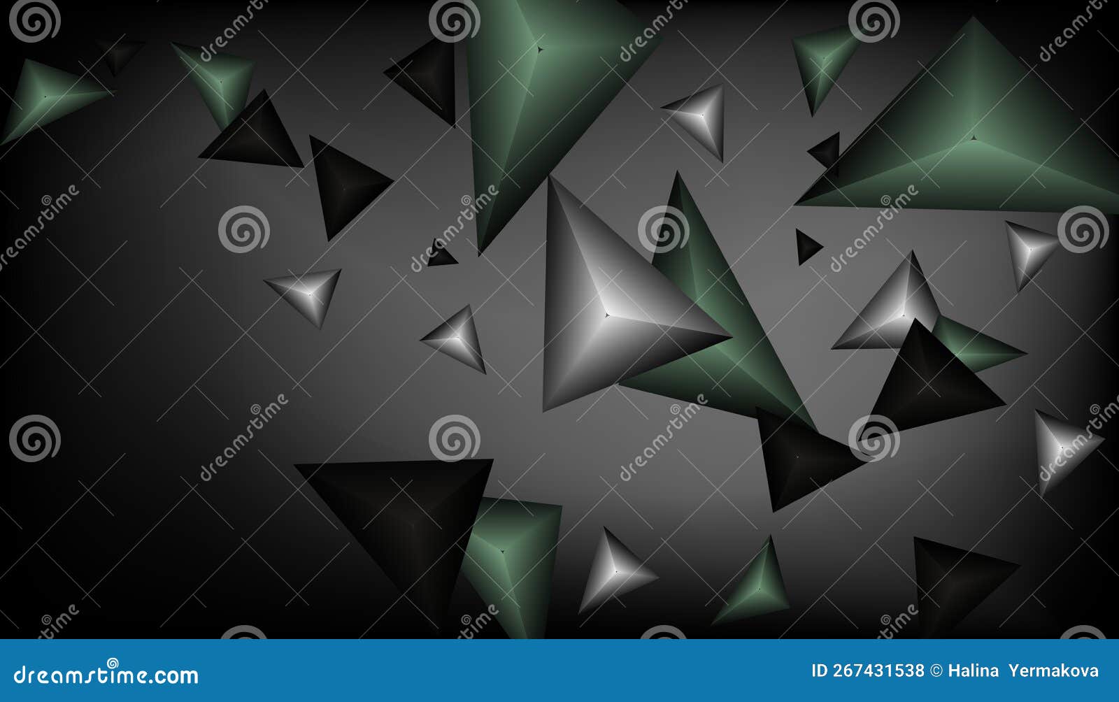 Triangles Background. Abstract Background from Triangular Pyramids. Geometric Background. 3d ...