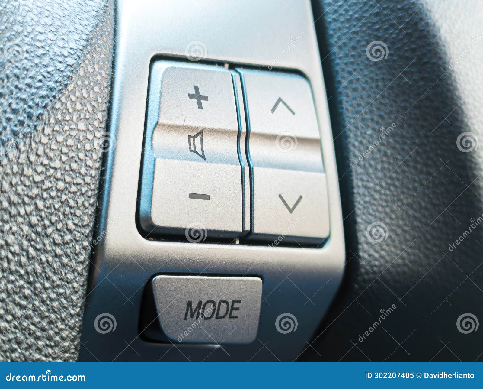 Volume Up, Down and Mode Panel Buttons on the Steering Wheel Stock ...