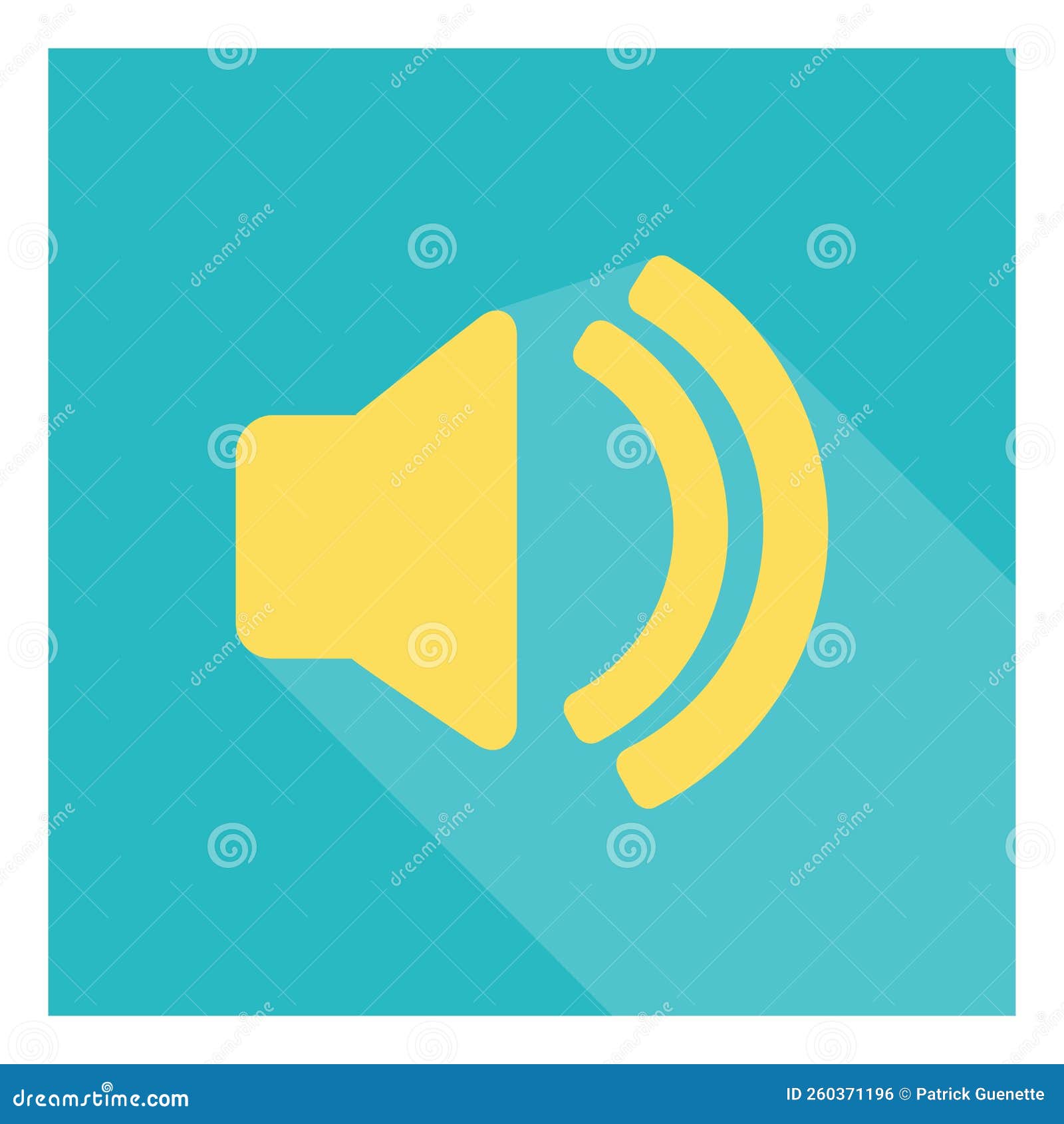 Volume up, icon stock vector. Illustration of button - 260371196