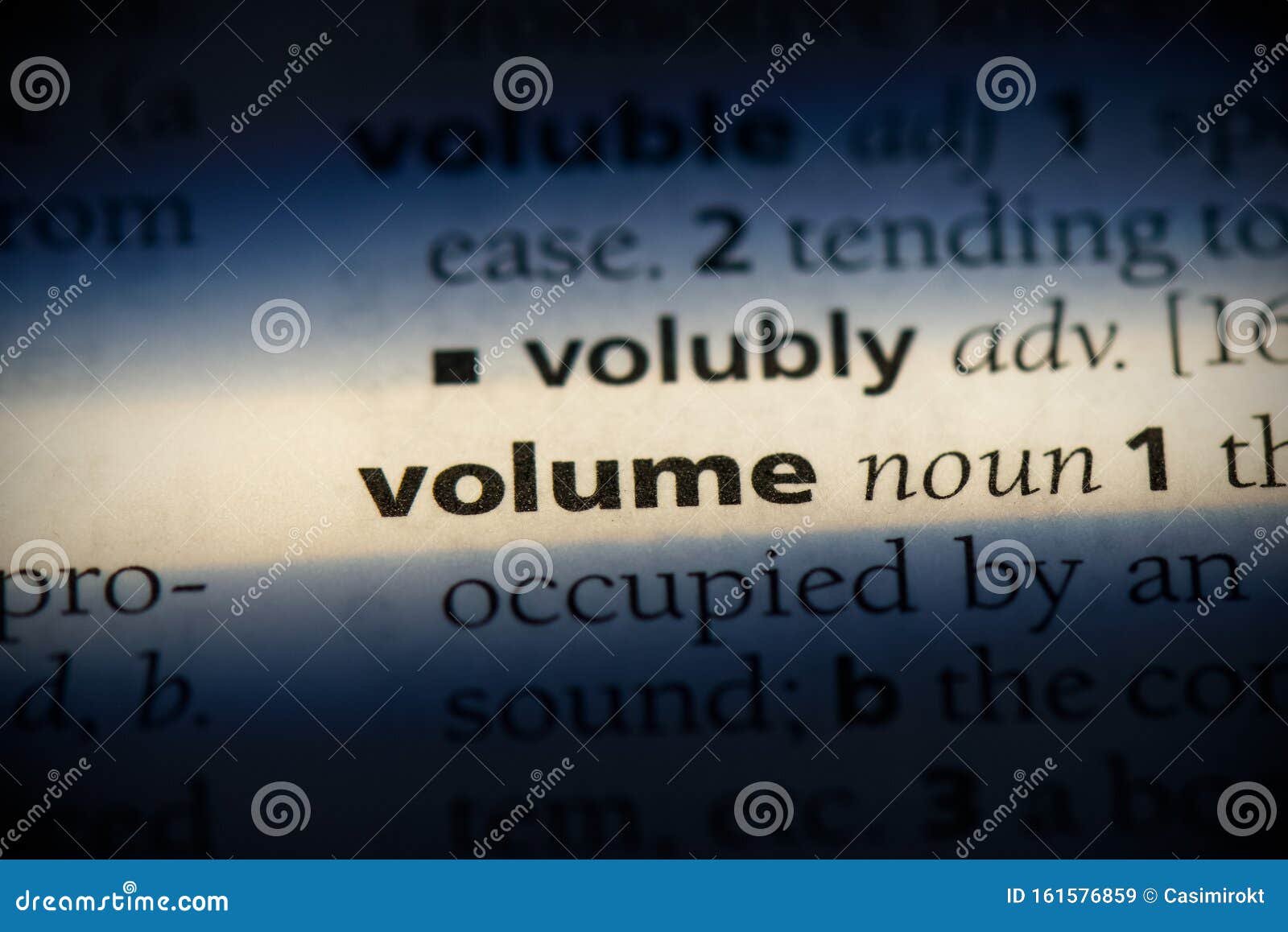 Volume stock image. Image of info, language, etymology - 161576859