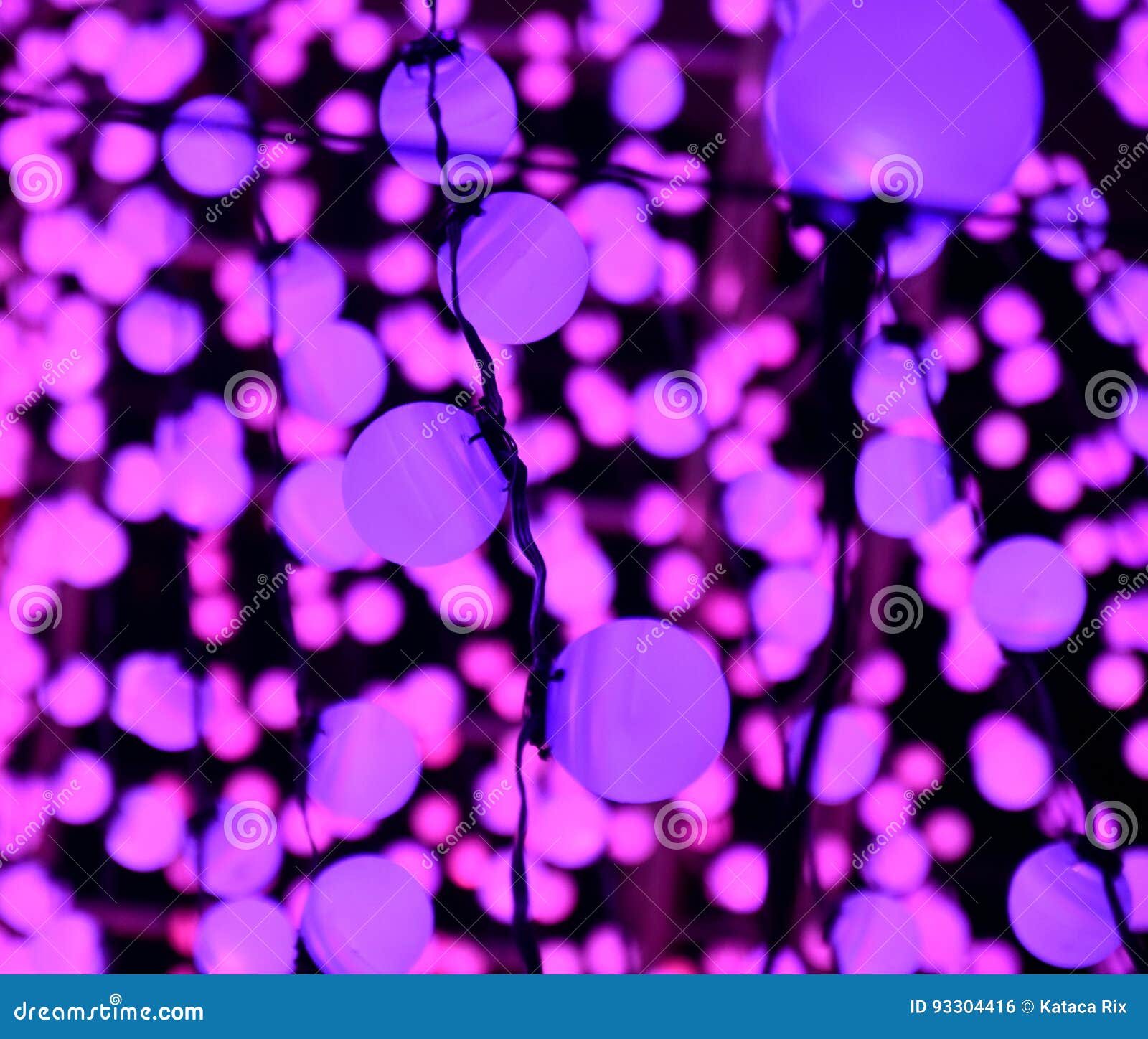 A Volumetric Array of Purple LED Light Spheres Stock Photo - Image of ...