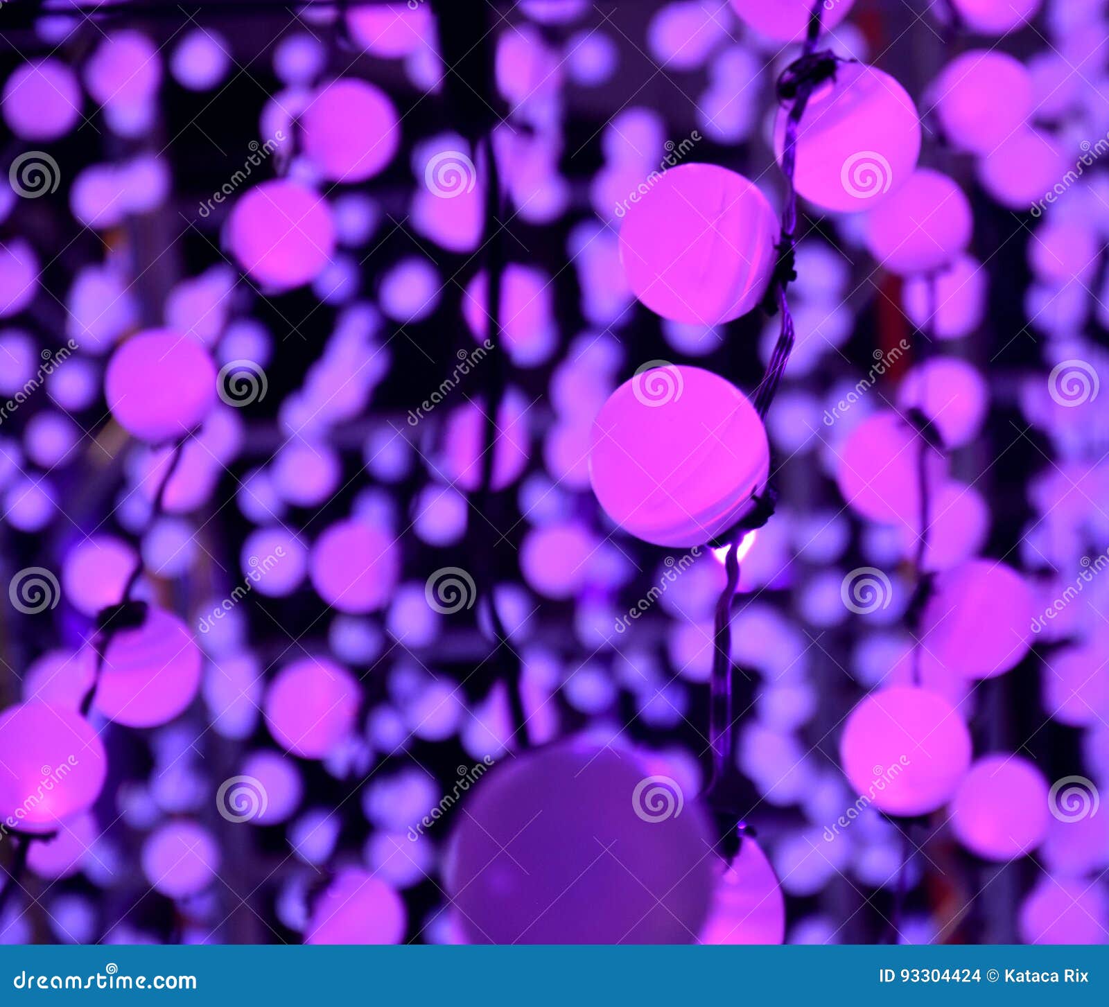 A Volumetric Array of Purple LED Light Spheres Stock Photo - Image of ...
