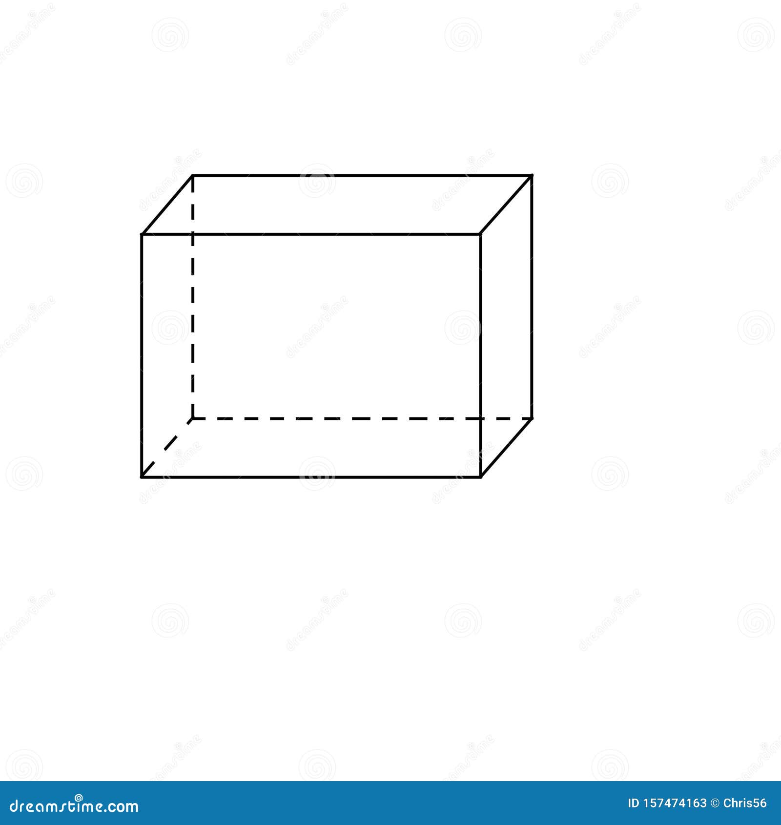 Volumetric Geometric Figure on a White Background Stock Illustration ...