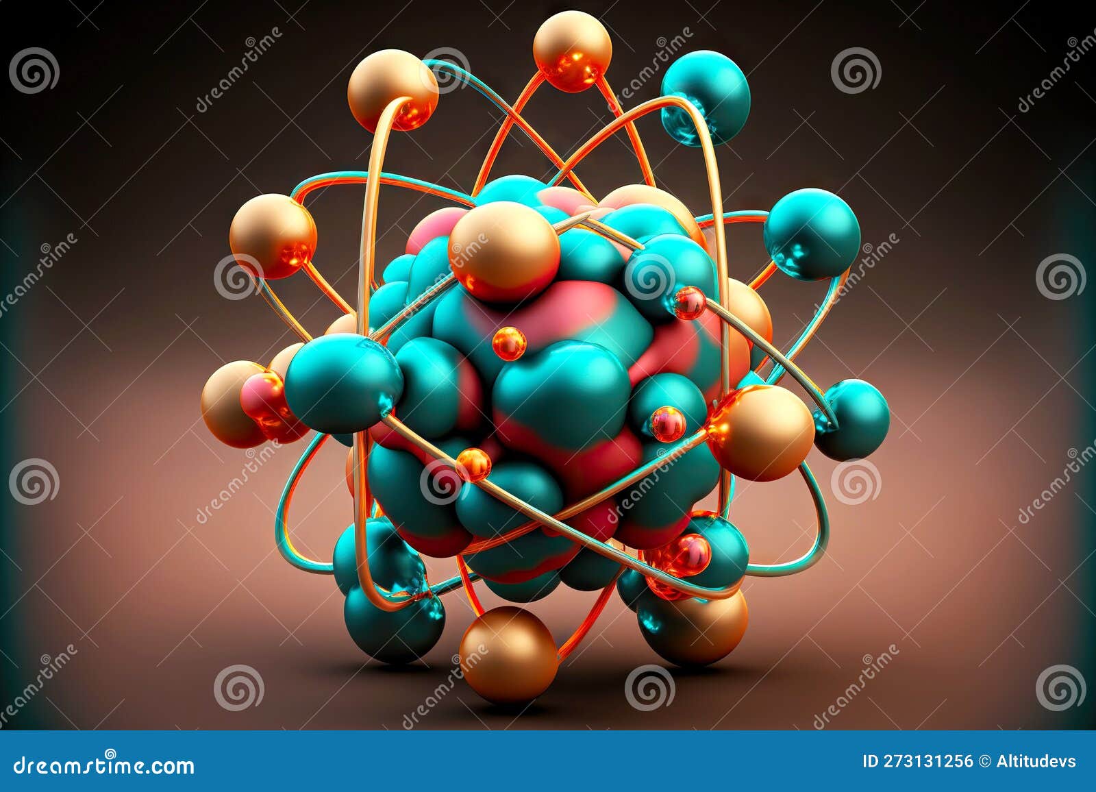 Volumetric Model of Protons and Neutrons Rotating on Atom Orbit Stock ...