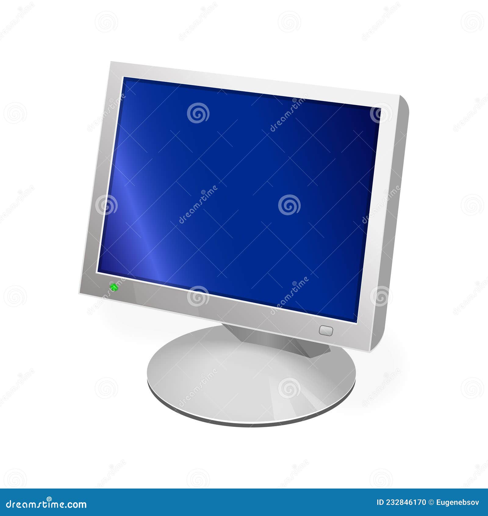 Volumetric Monitor Icon for Personal Computer or System Unit Stock ...