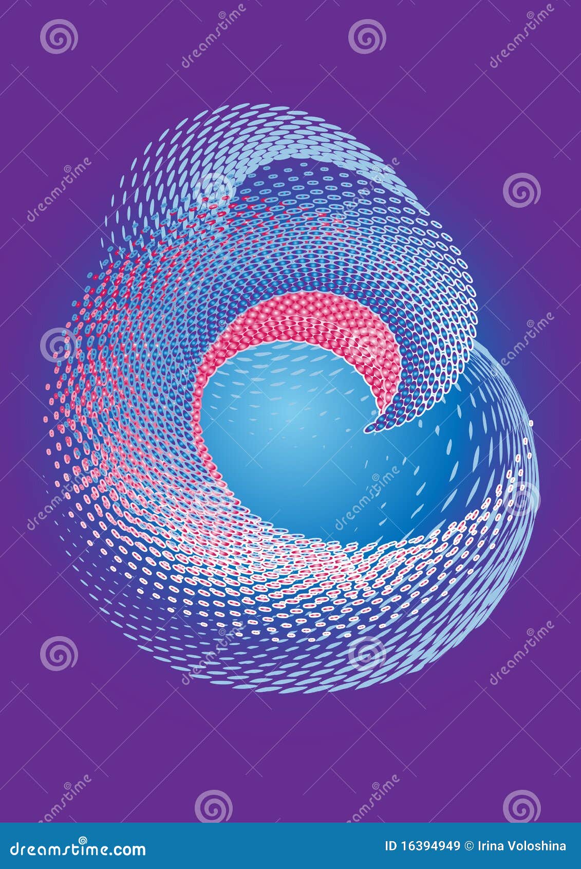 Volumetric spiral stock vector. Illustration of body - 16394949