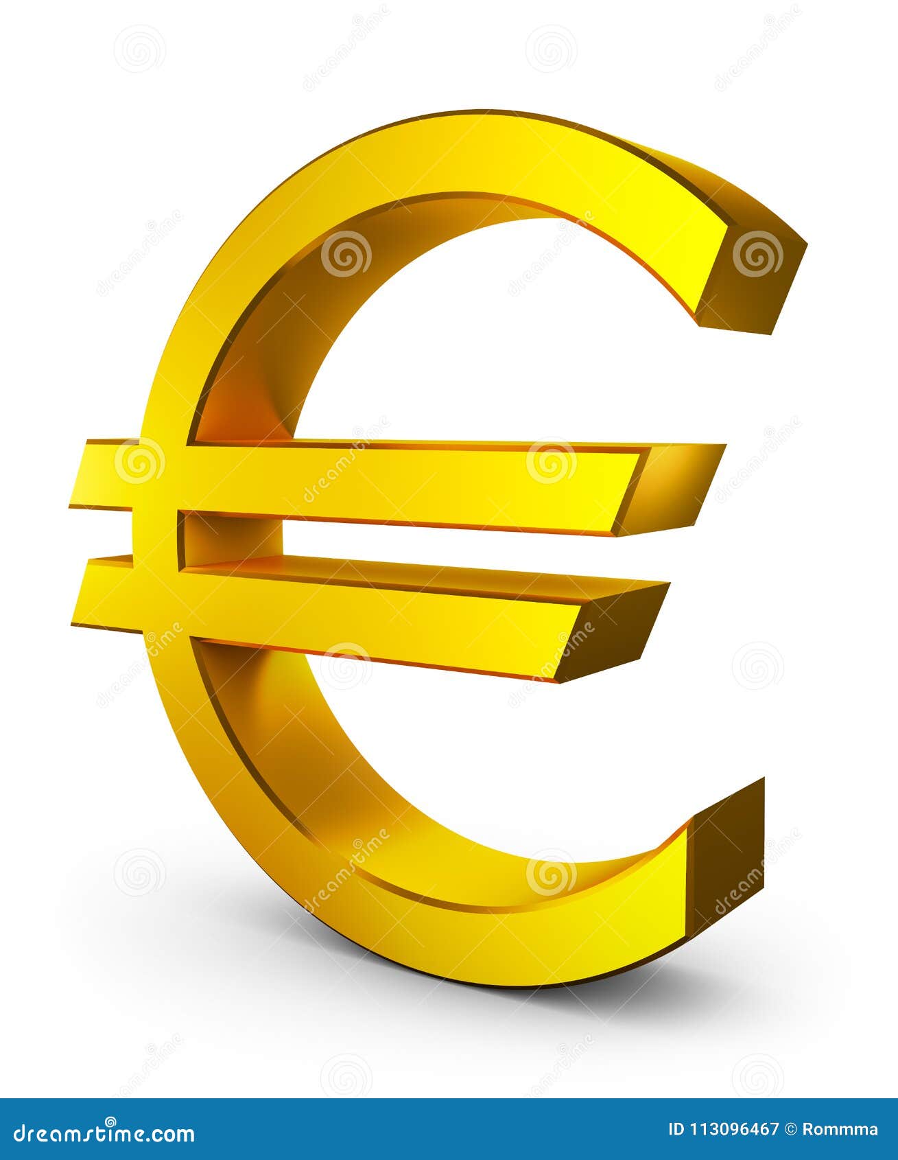 Volumetrisch euro teken stock illustratie. Illustration of financiën ...