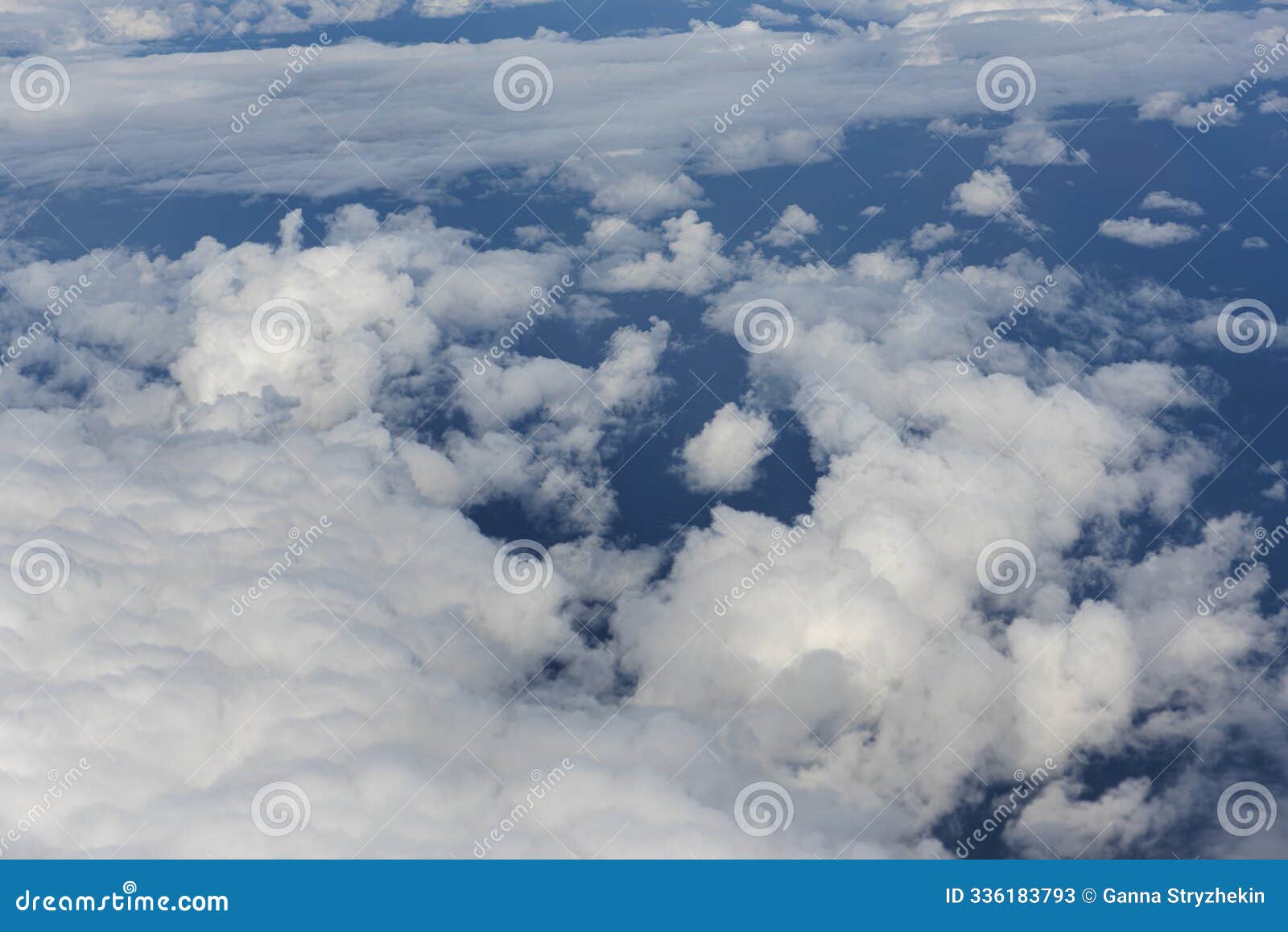 Voluminous Fluffy Clouds in the Sky. Stock Image - Image of vehicle ...