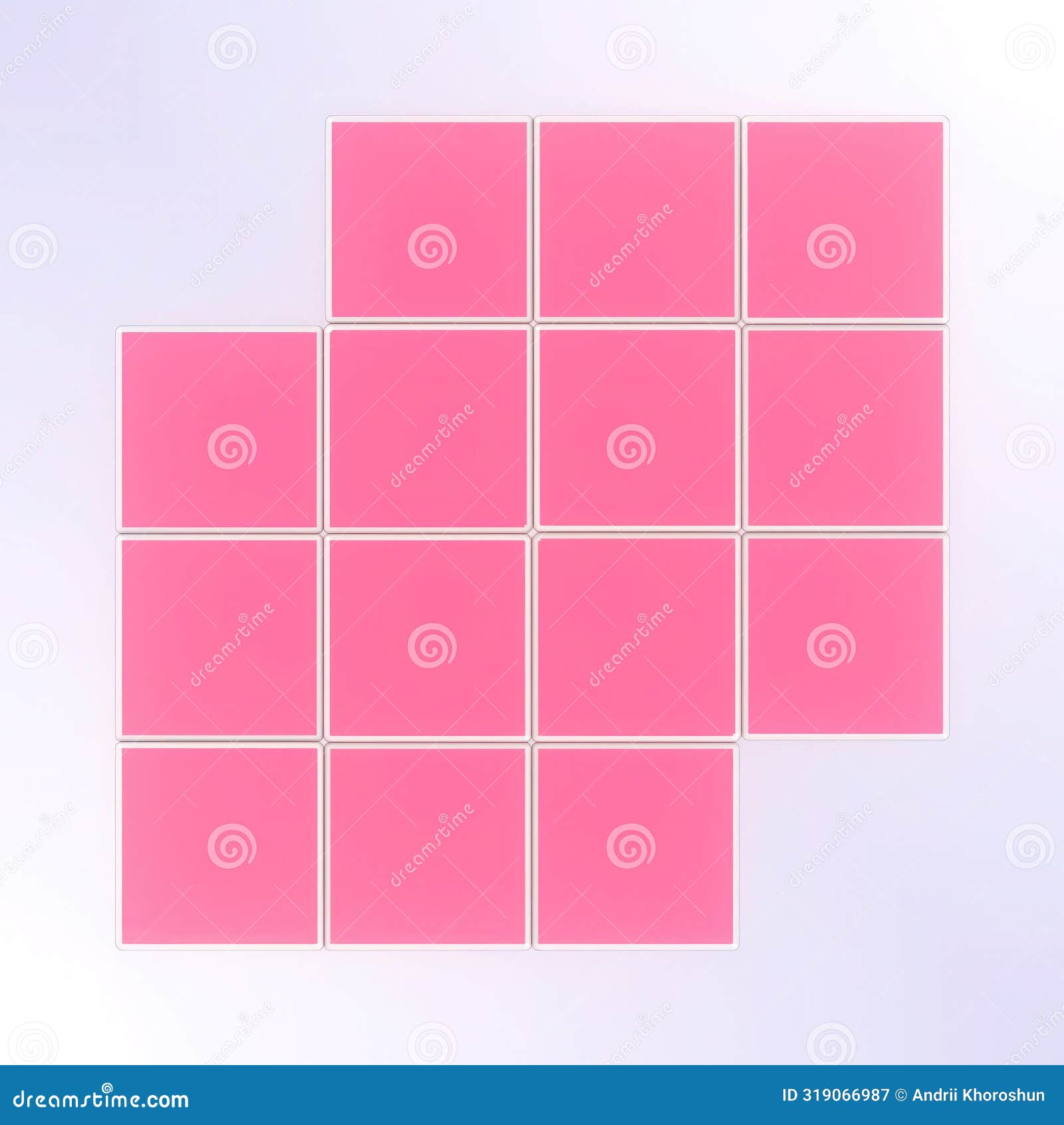 Voluminous Pink Cubes That Line Up In Mesmerizing Patterns. 3d ...