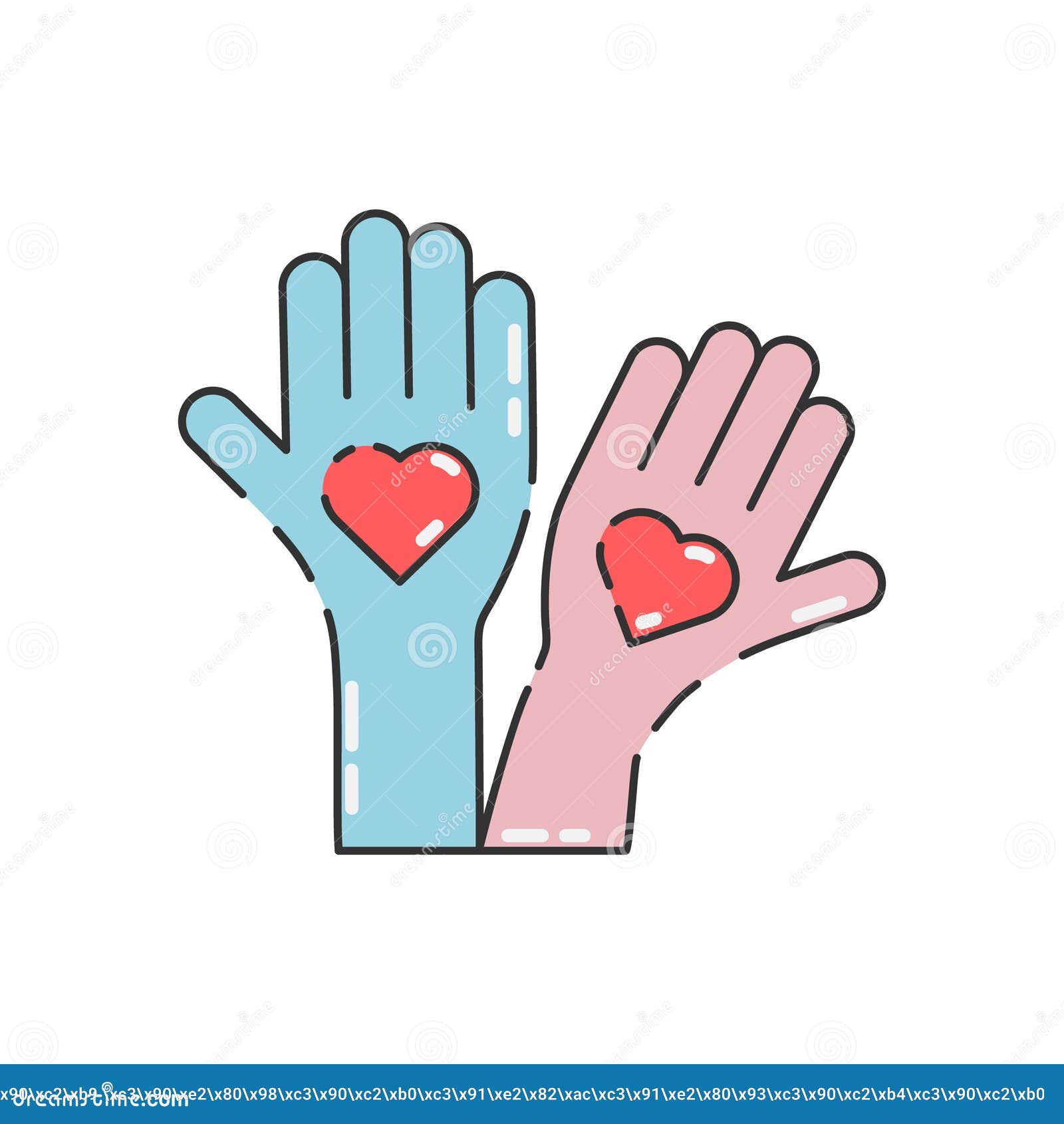 Volunteer Activity Vector Illustration Isolated on White Background ...