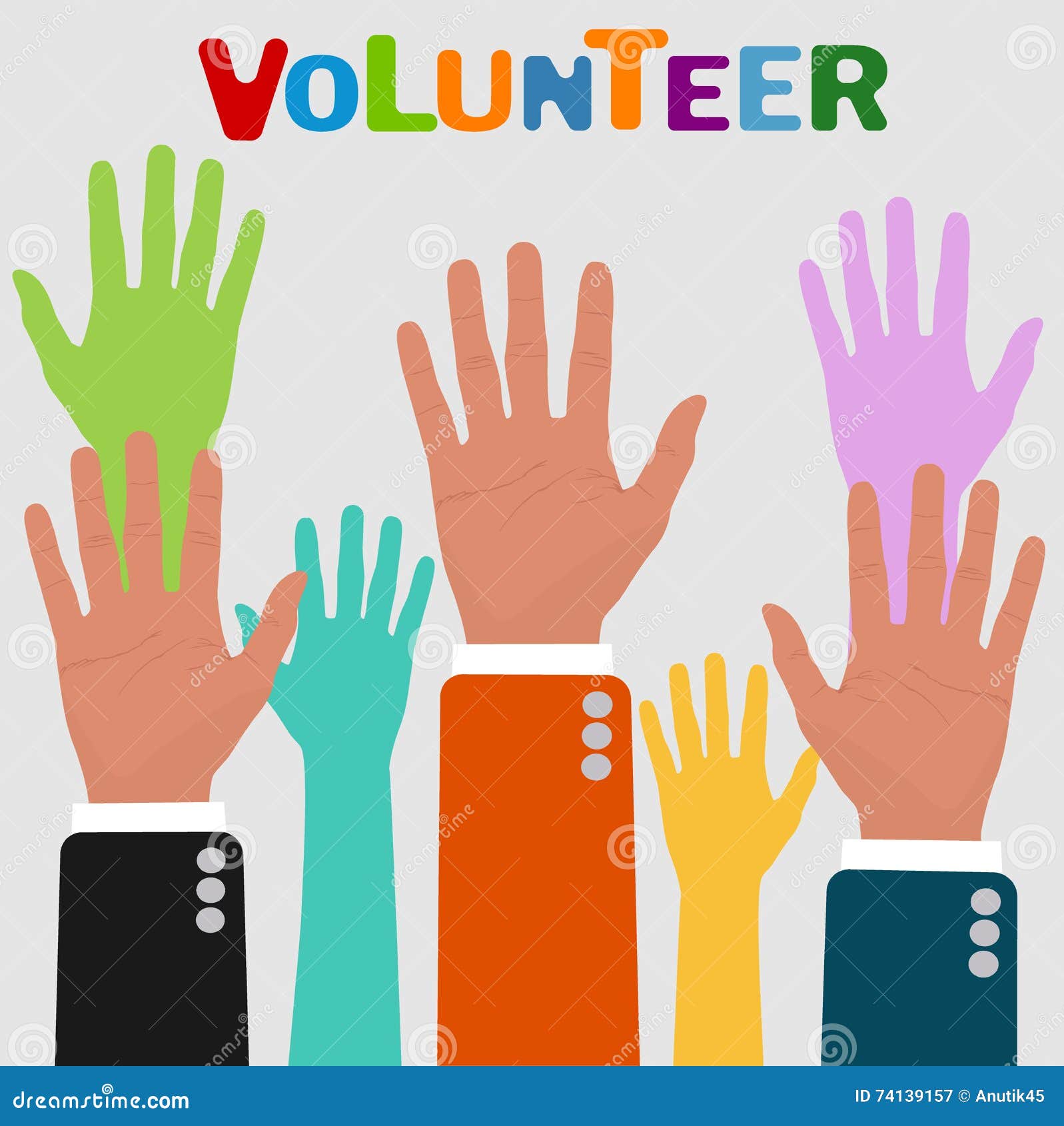 Volunteer Concepts, Vector Illustration Stock Vector - Illustration of ...