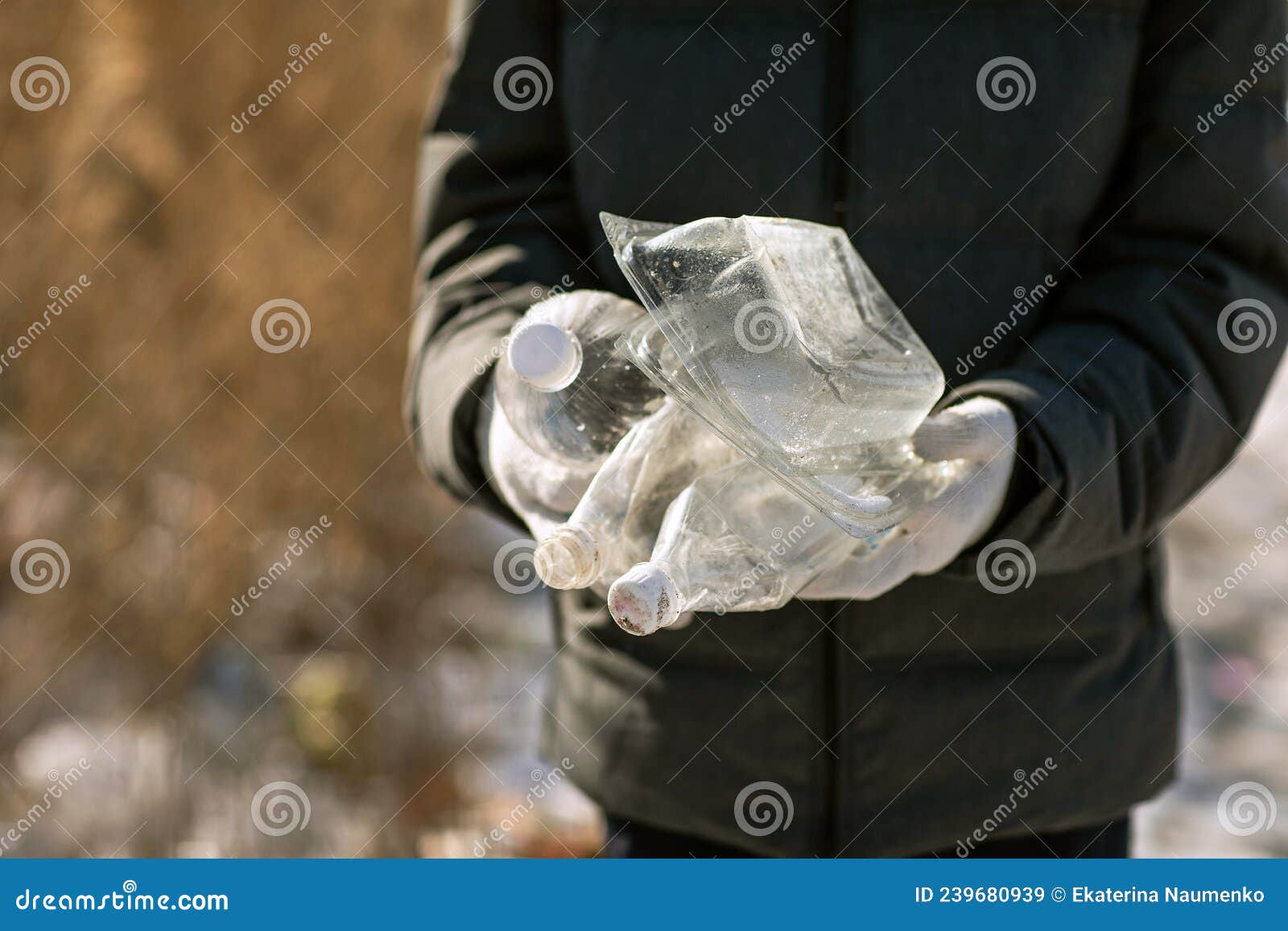 Volunteer Hands with Plastic Garbage, the Concept of Planetary ...
