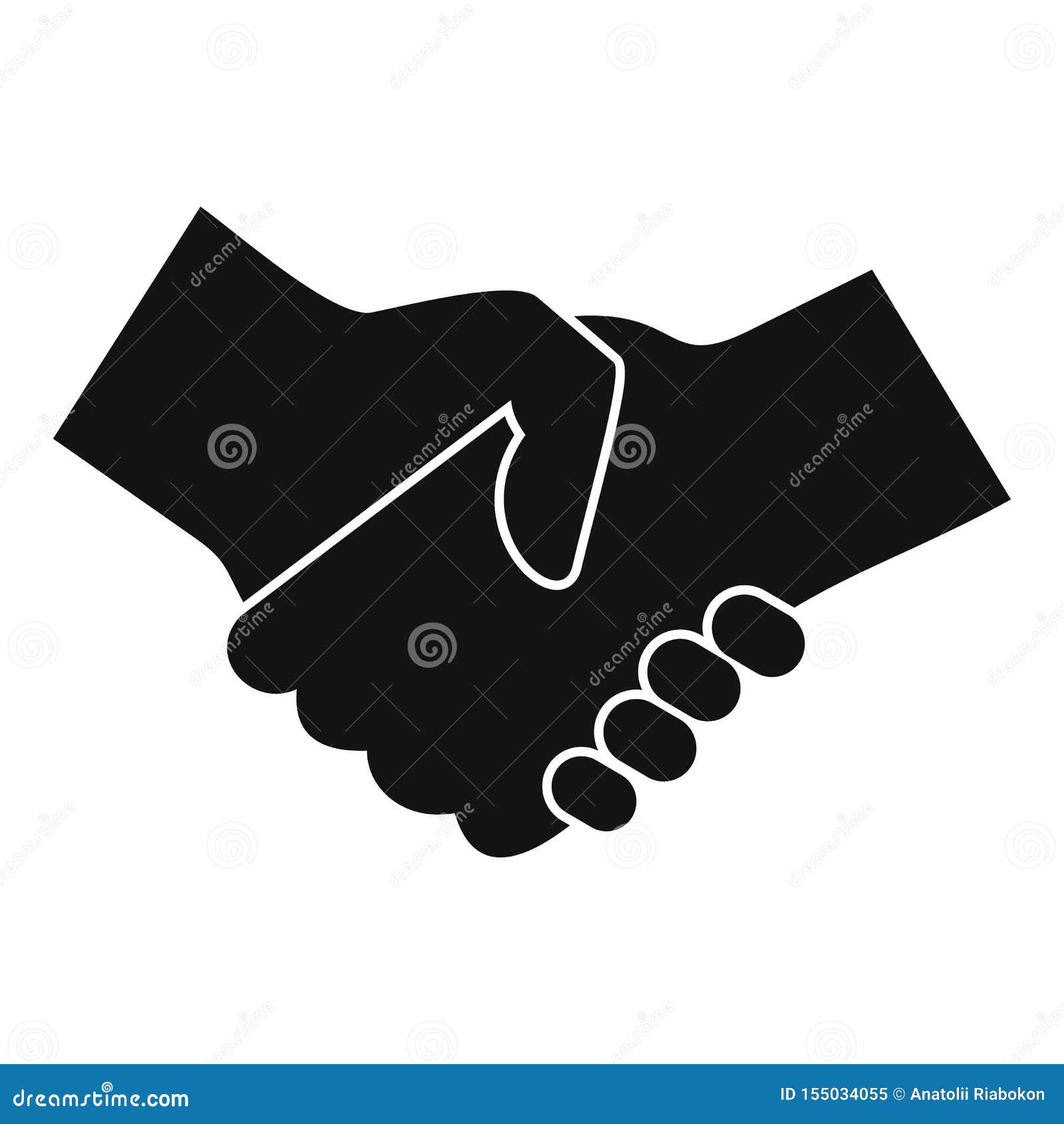 Volunteer Handshake Icon, Simple Style Stock Vector - Illustration of ...