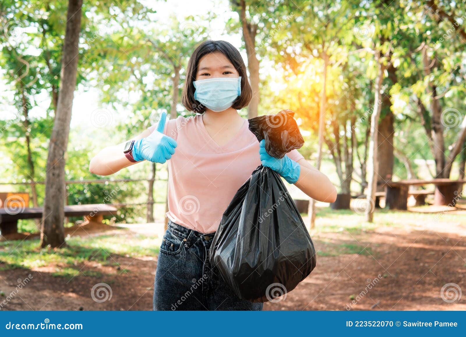 Plastic Garbage Clean To Dispose of Waste Properly Stock Photo - Image ...