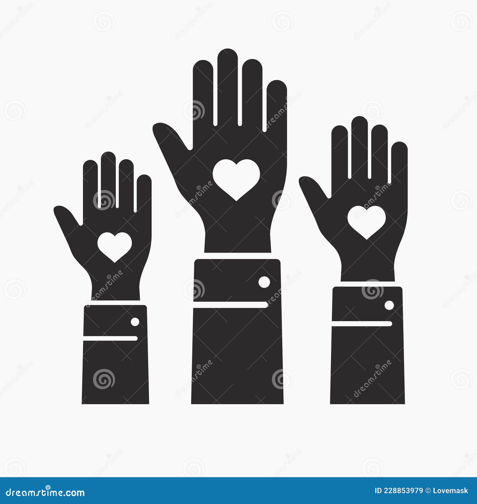 Volunteer Icon on White Background. Vector Illustration. Stock Vector ...