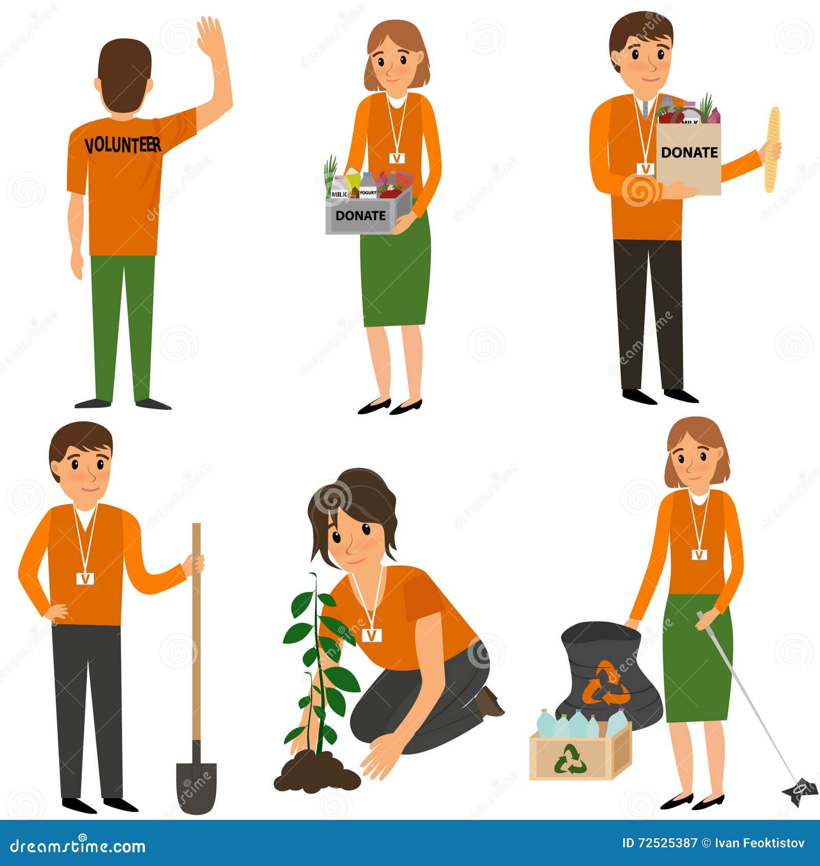 Volunteer People Doing Charity Activities, Donate Blood Cartoon Vector ...