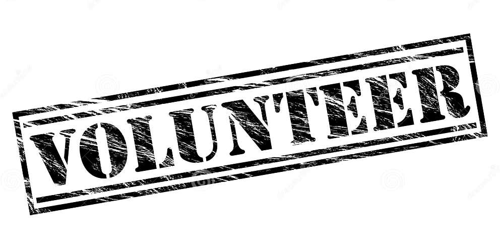 Volunteer stamp stock illustration. Illustration of vision - 98306263