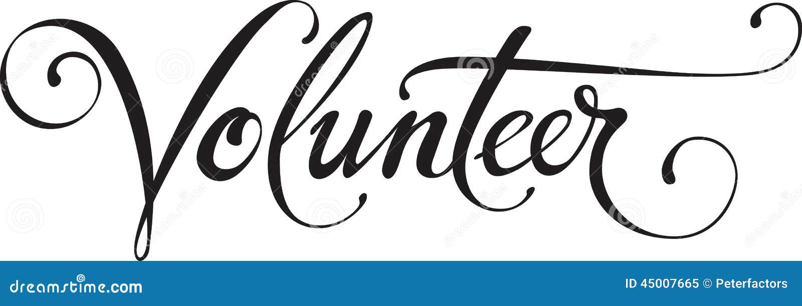 Volunteer stock vector. Illustration of white, swirl - 45007665