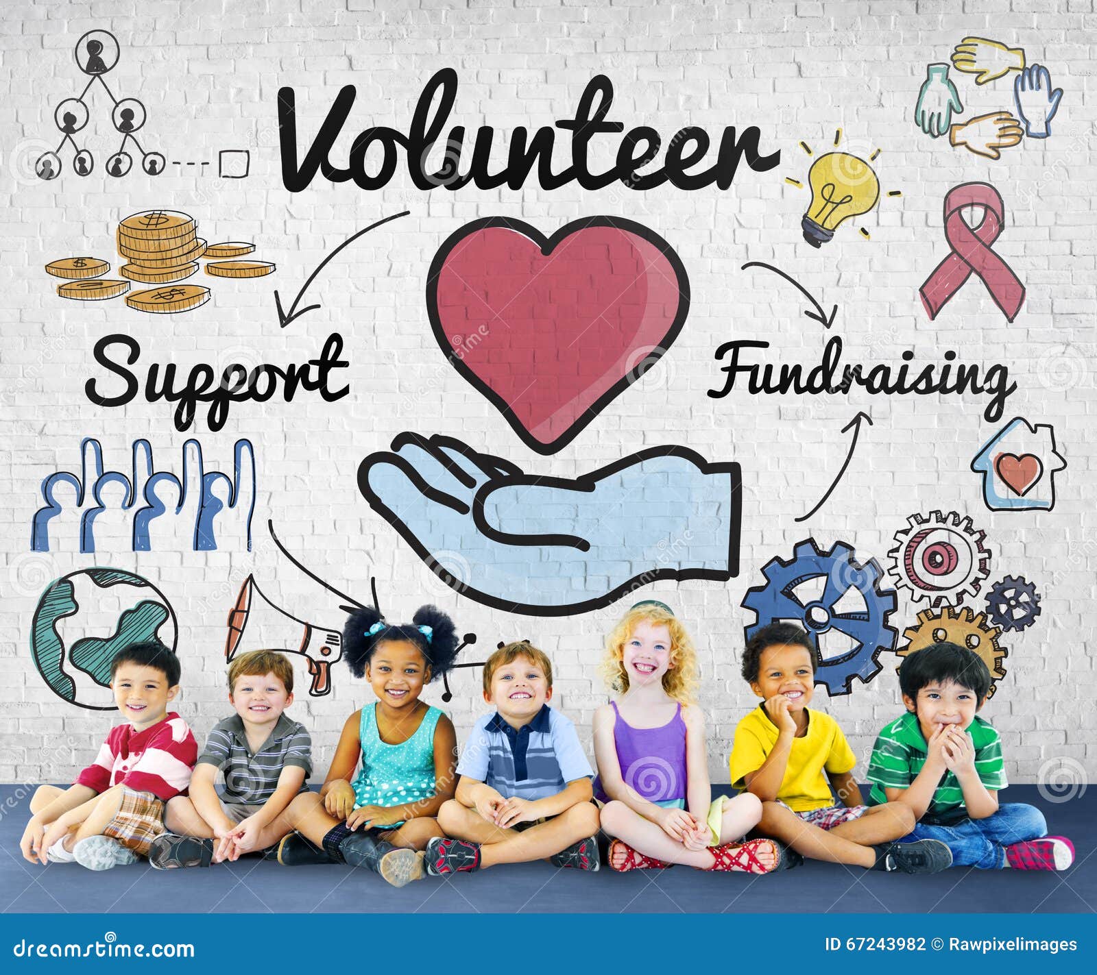 Volunteer Voluntary Volunteering Aid Assisstant Concept Stock Photo ...