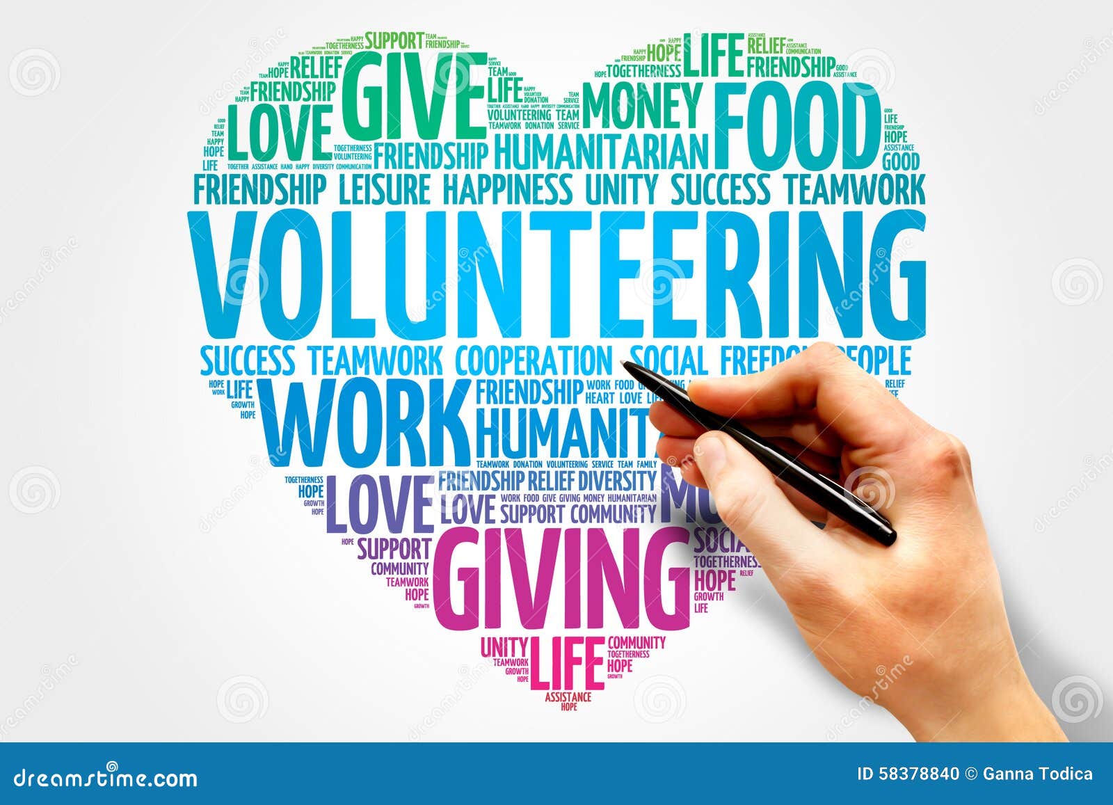 Volunteering stock photo. Image of kindness, helpcare - 58378840
