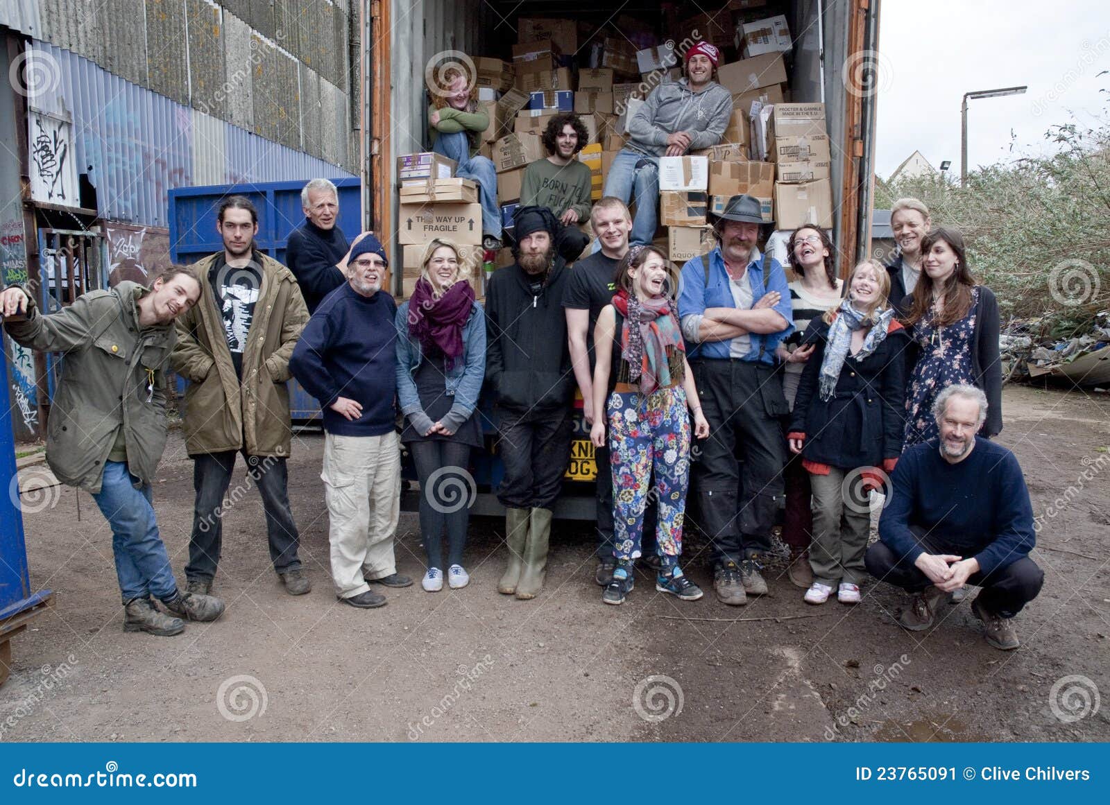 Volunteers from Book-Cycle, the UK Volutary Editorial Photo - Image of ...