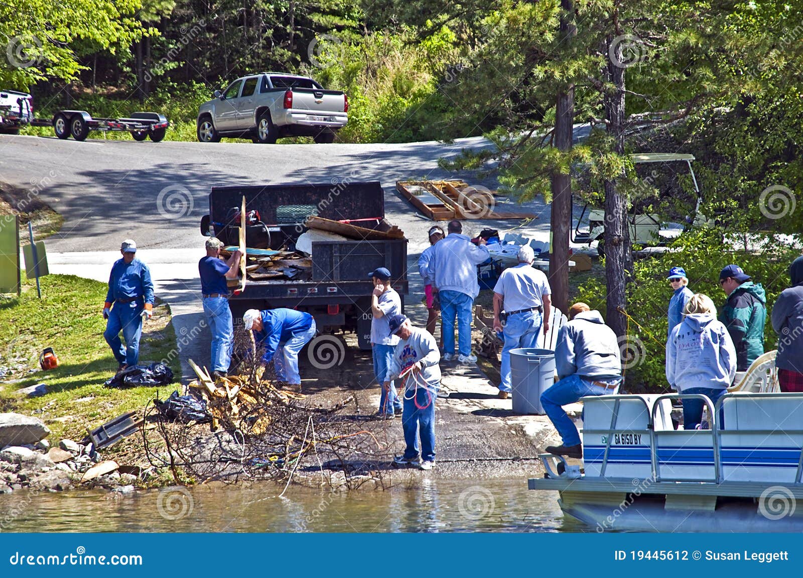 Volunteers Cleaning after a Storm Editorial Photography - Image of ...