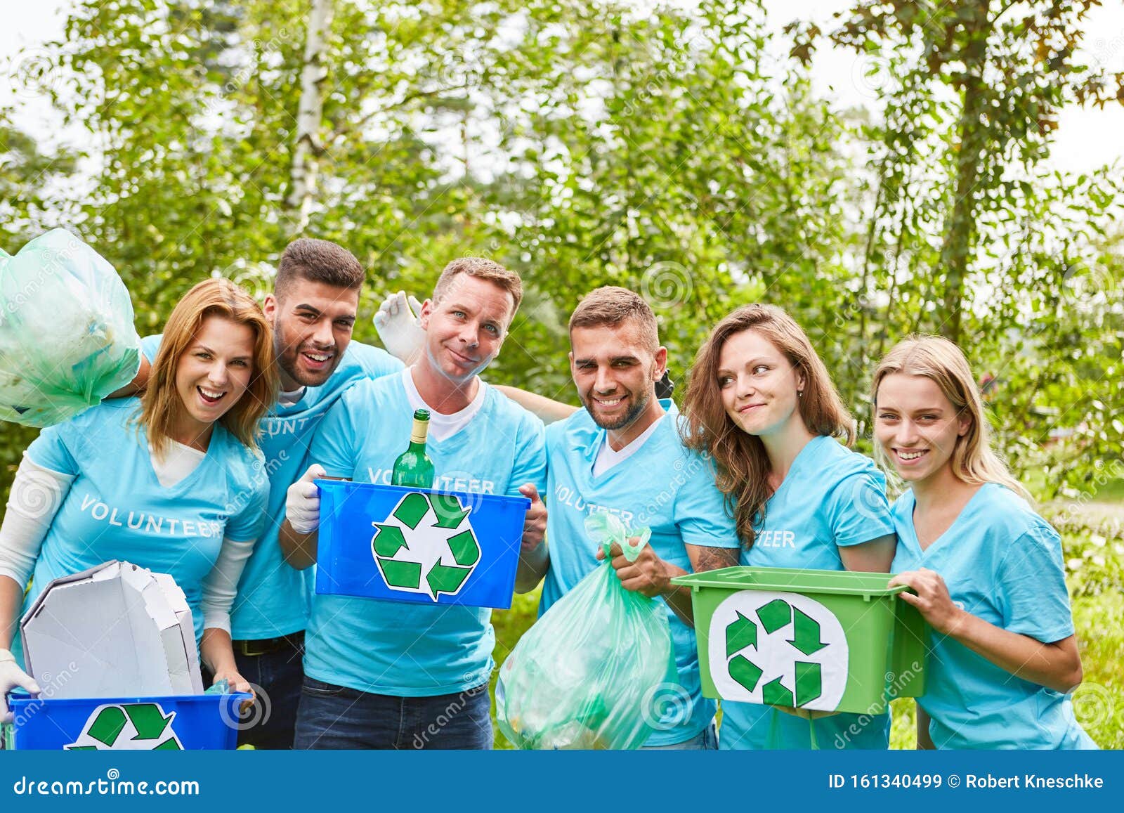 Volunteers of an Environmental Group Stock Image - Image of reuse ...