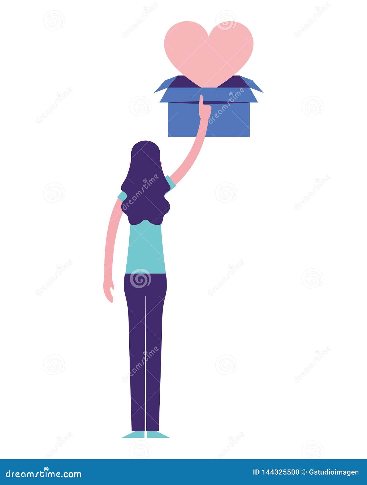 Volunteers Help Children - Cartoon People Characters Isolated ...