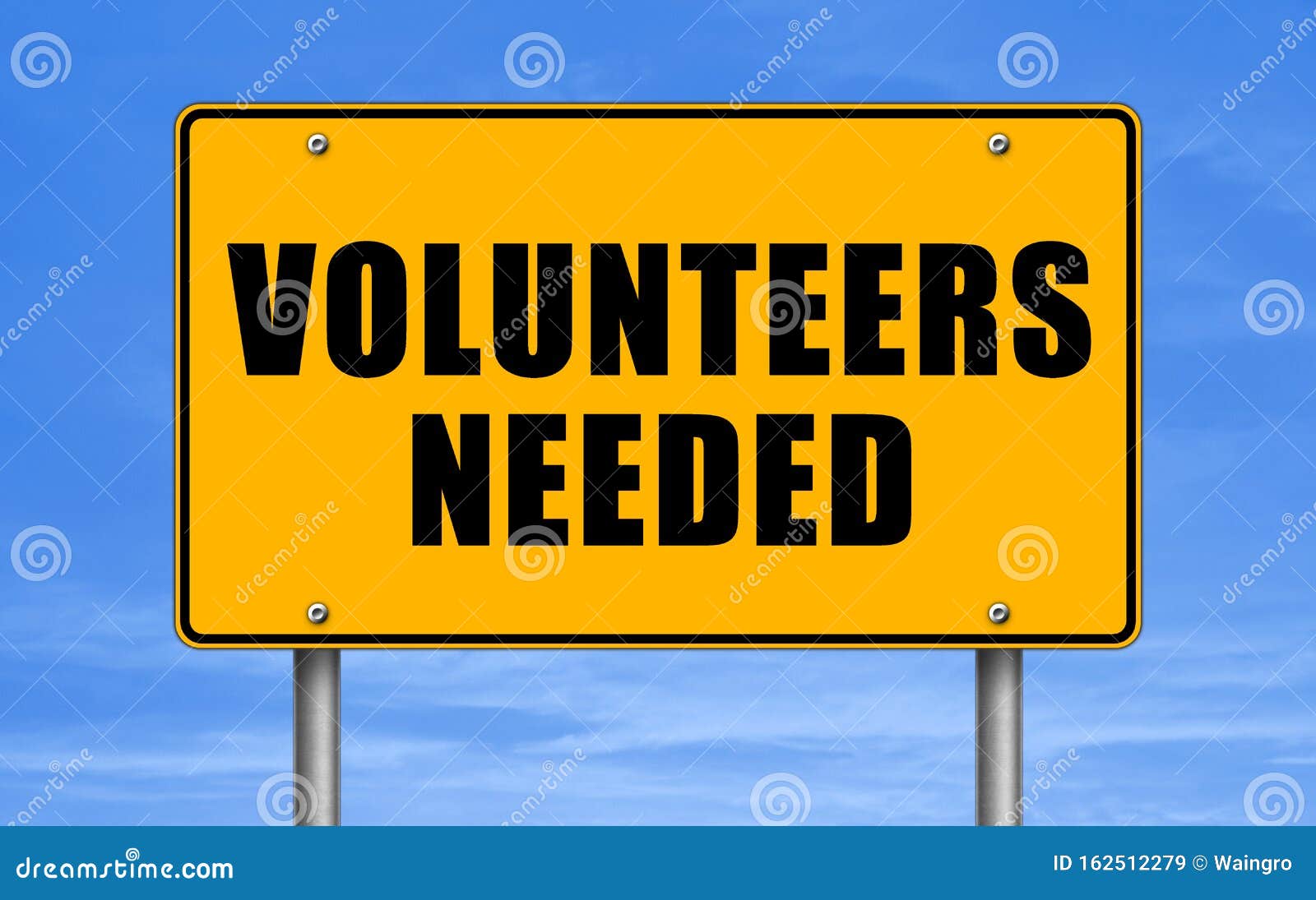Volunteers Needed Road Sign Message Stock Image - Image of chance ... Volunteers Needed Road Sign Message Stock Image - Image of chance ...