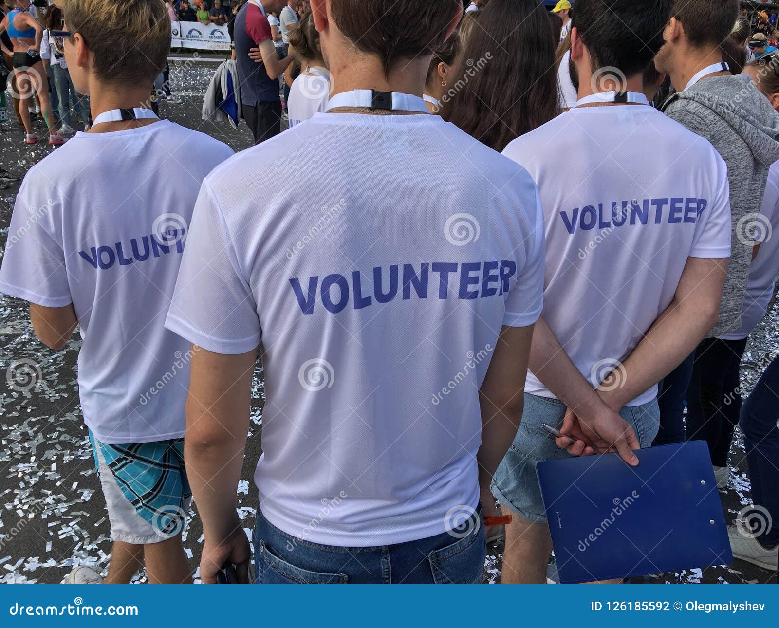 Volunteers Overseeing Marathon Editorial Photography - Image of ...