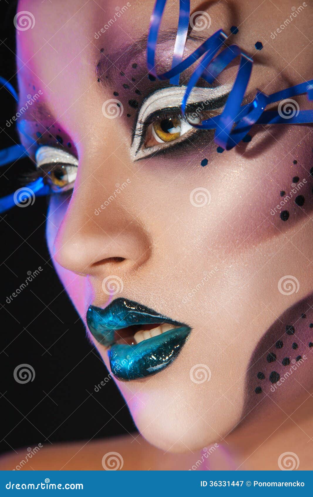 Voluptuous Woman With Pigtail Hair-style Stock Photo | CartoonDealer ...